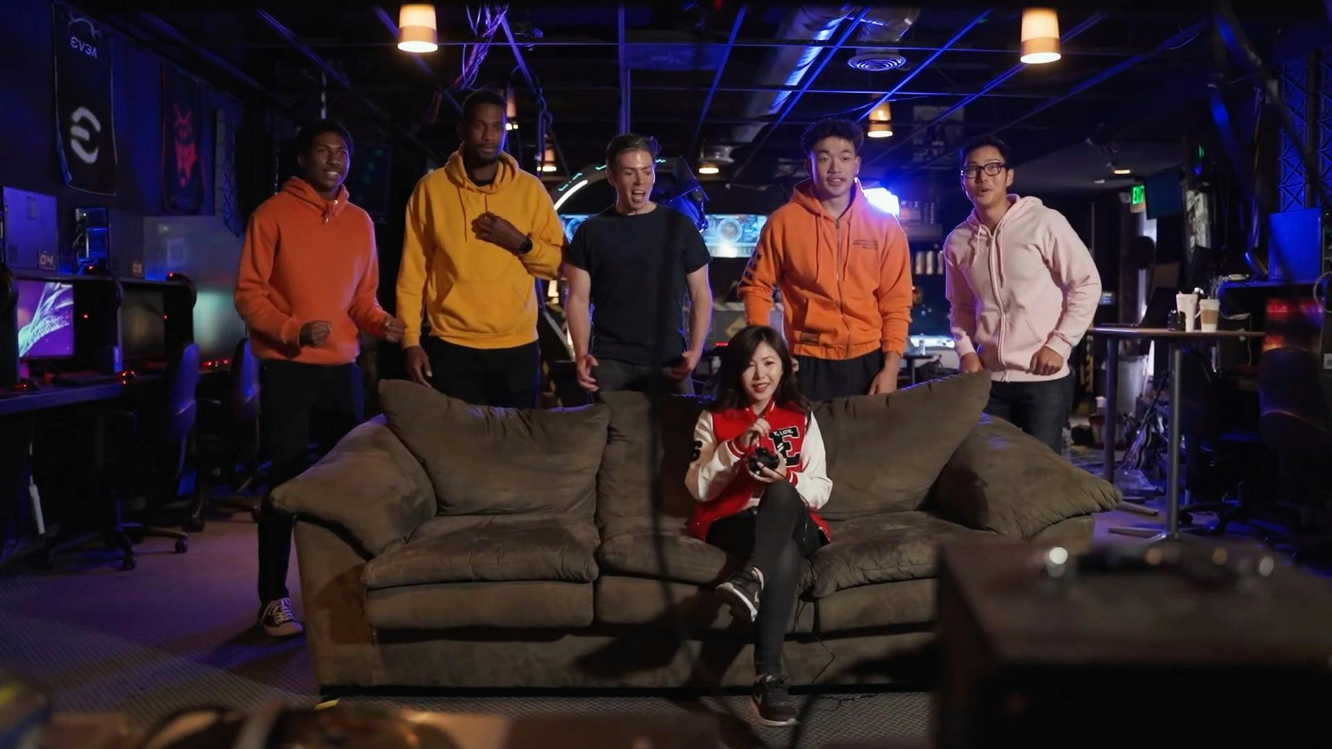 Men Cheering A Woman Gamer Free Stock Video Footage, Royalty-Free 4K ...