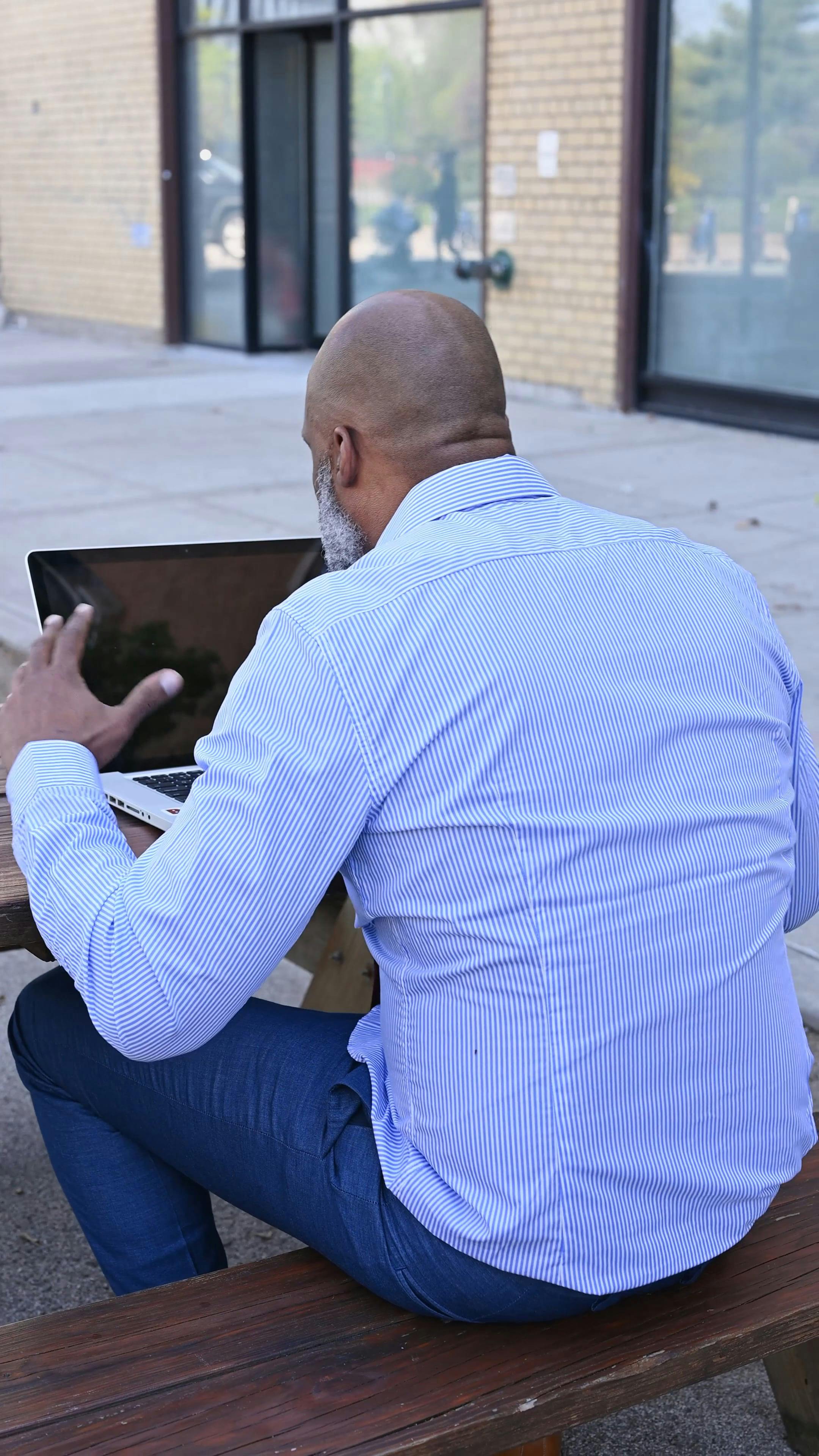 Angry Man Closing His Laptop · Free Stock Video