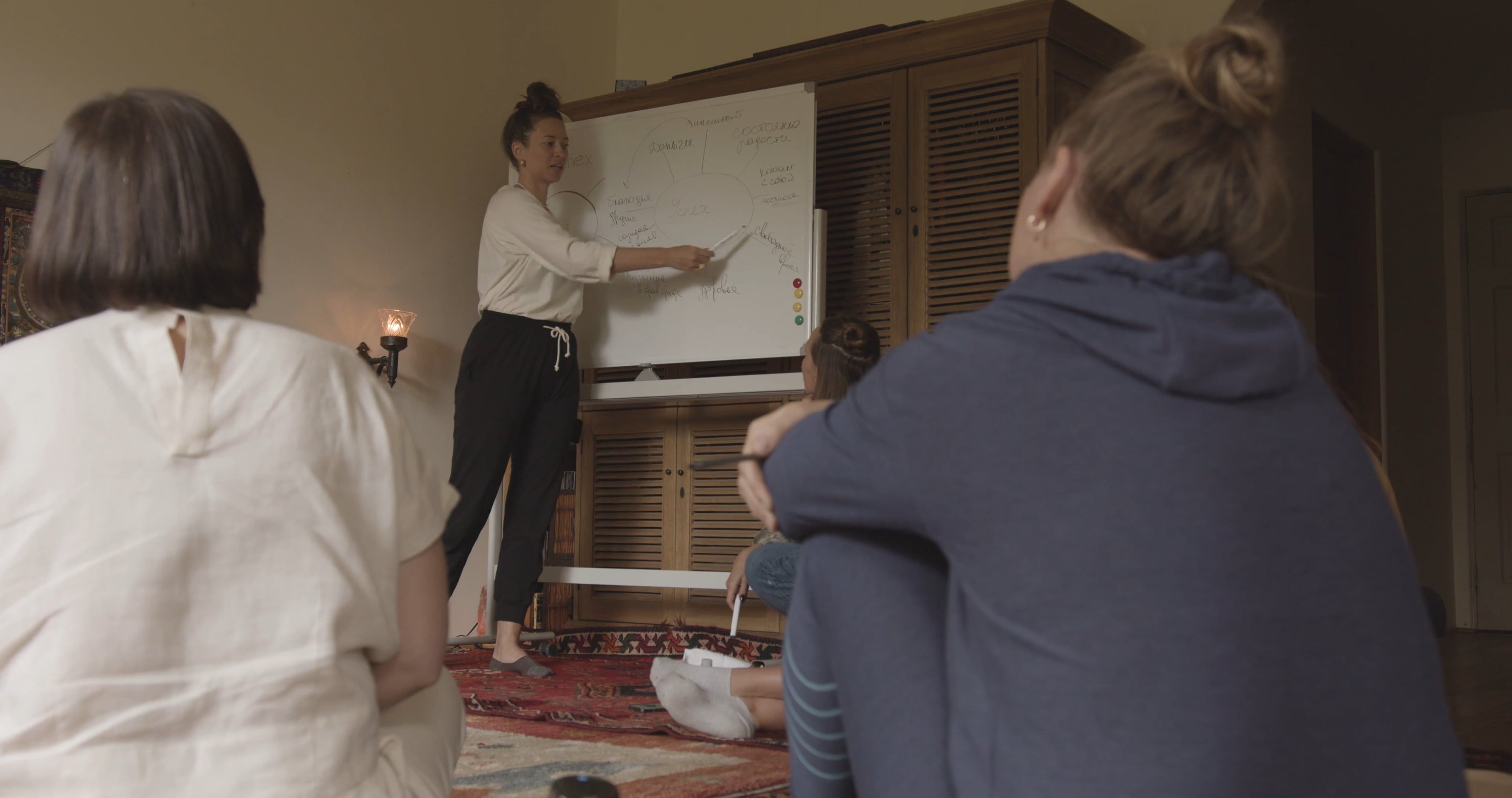 A Woman Discussing a Lesson to a Group of Women · Free Stock Video