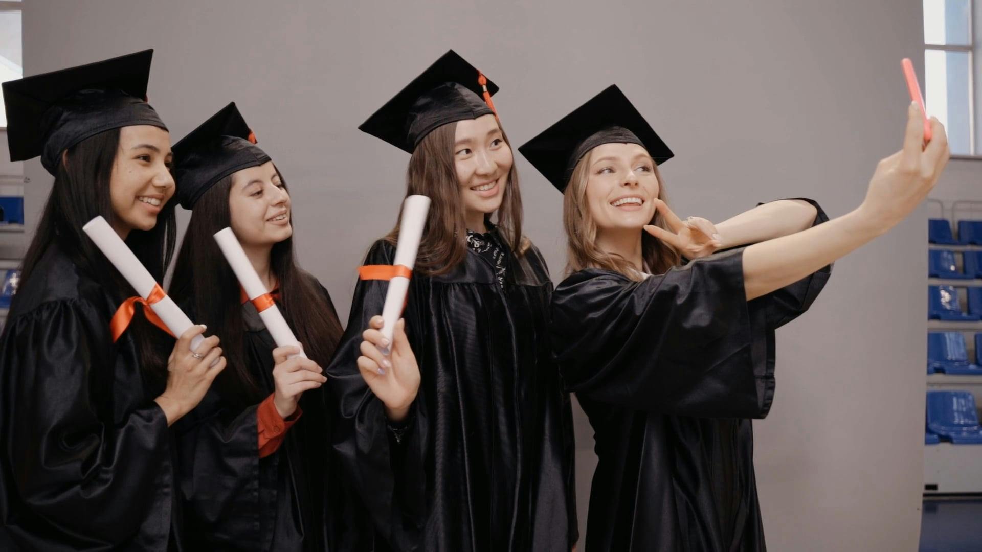 Graduating Students Taking a Selfie Free Stock Video Footage, Royalty ...