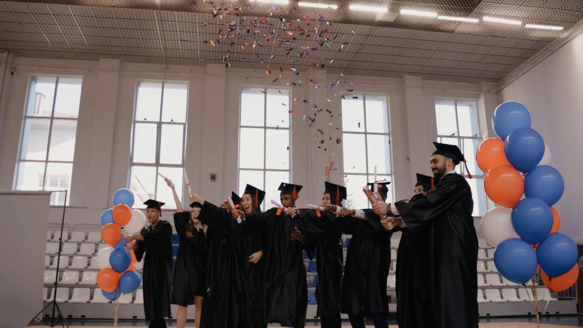 Video of Fresh Graduate Students Celebrating on Gymnasium Free Stock ...