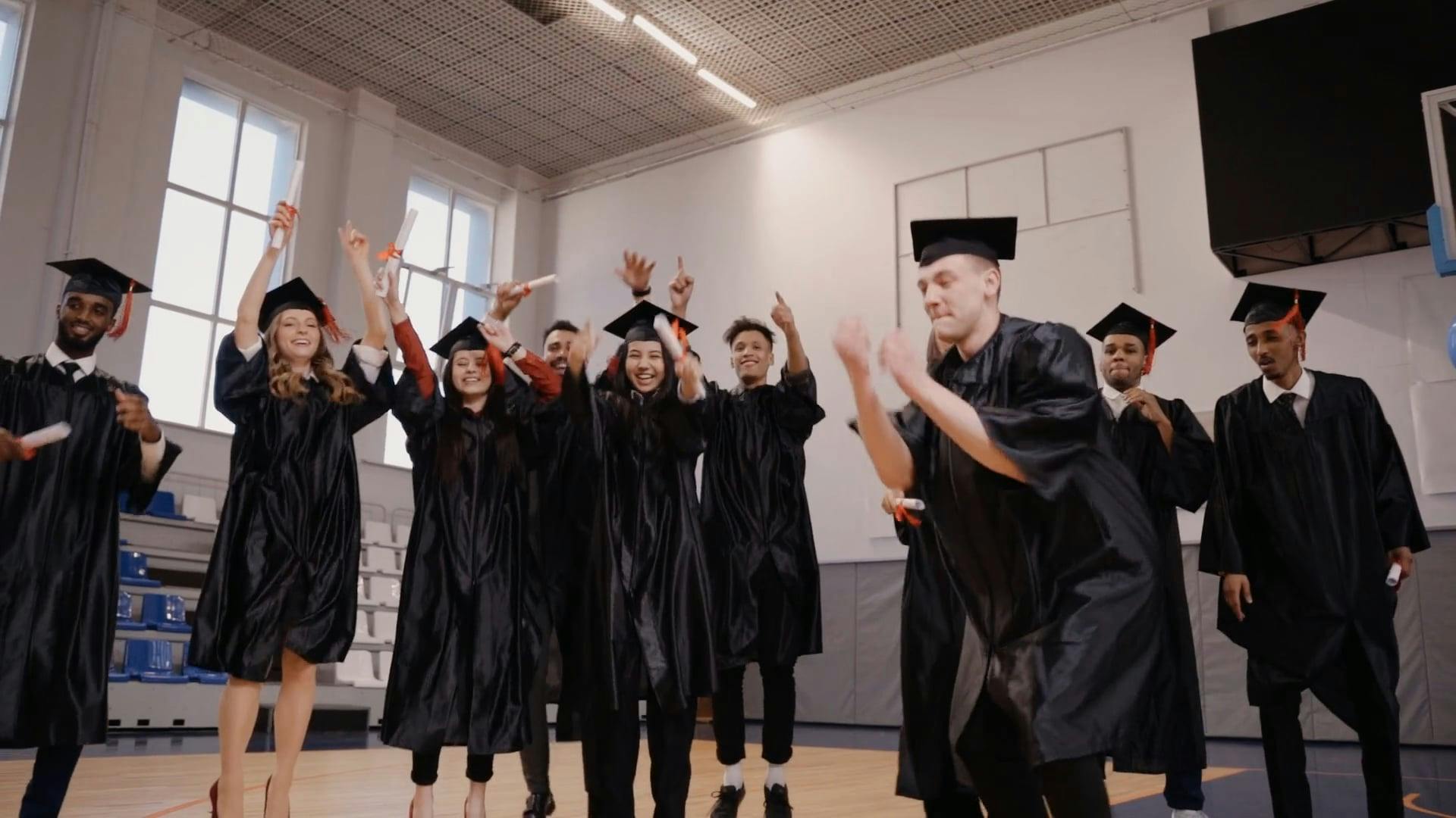 Graduates Dancing during their Graduation Day Free Stock Video Footage ...