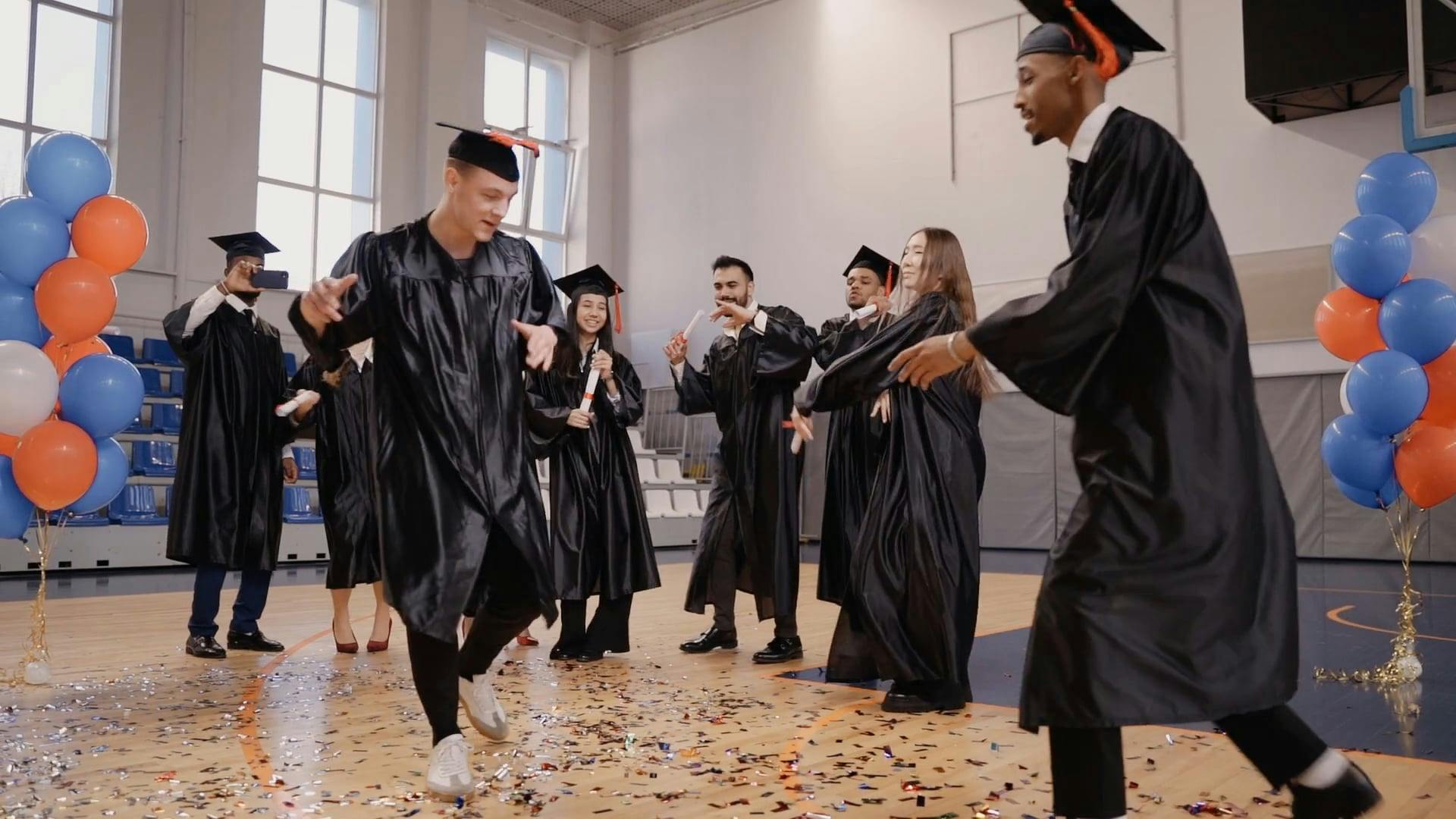 The Graduates are Dancing Free Stock Video Footage, Royalty-Free 4K ...