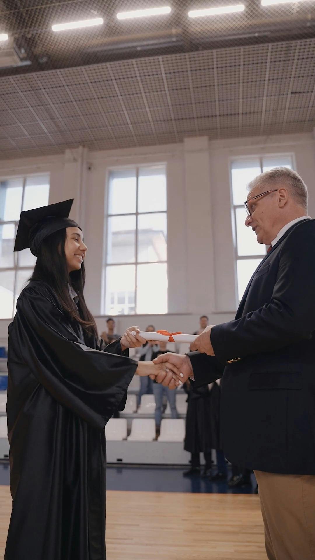 Graduate Receiving A Diploma Free Stock Video Footage, Royalty-Free 4K ...