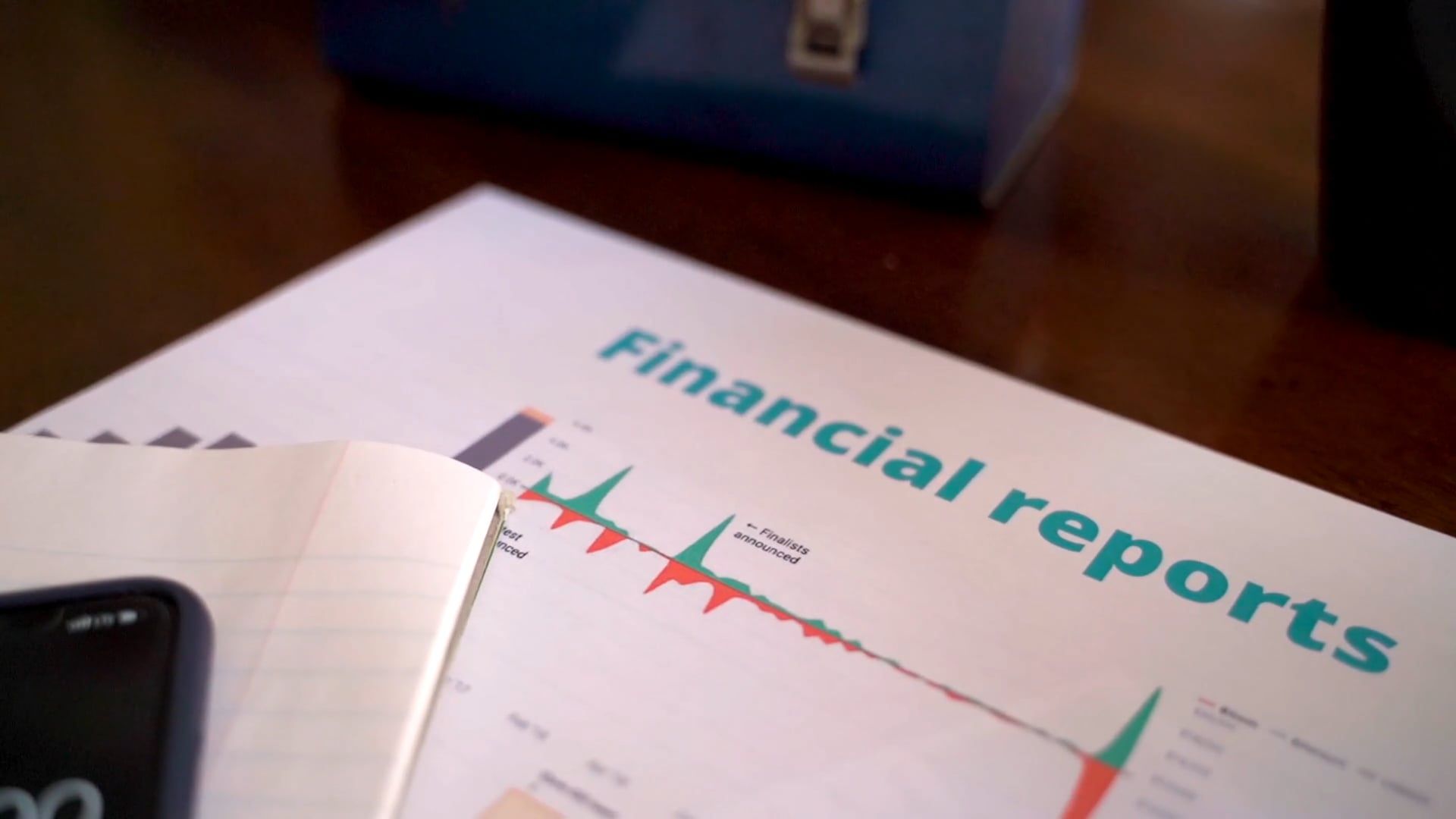 Printed Financial Report · Free Stock Video