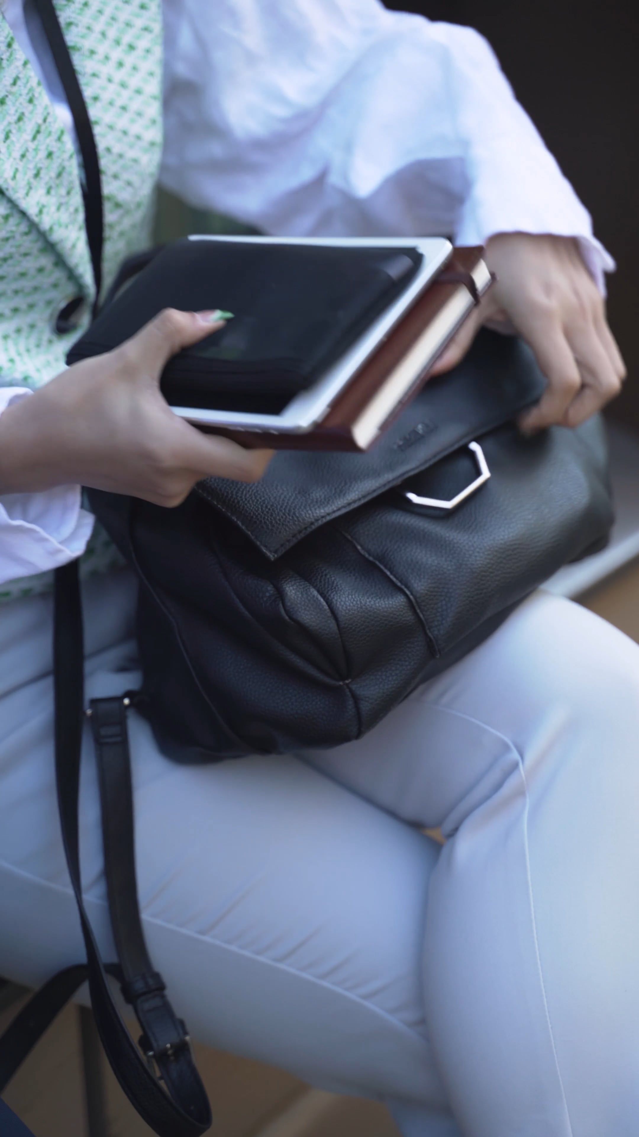 A Woman Putting Stuffs Inside a Bag · Free Stock Video