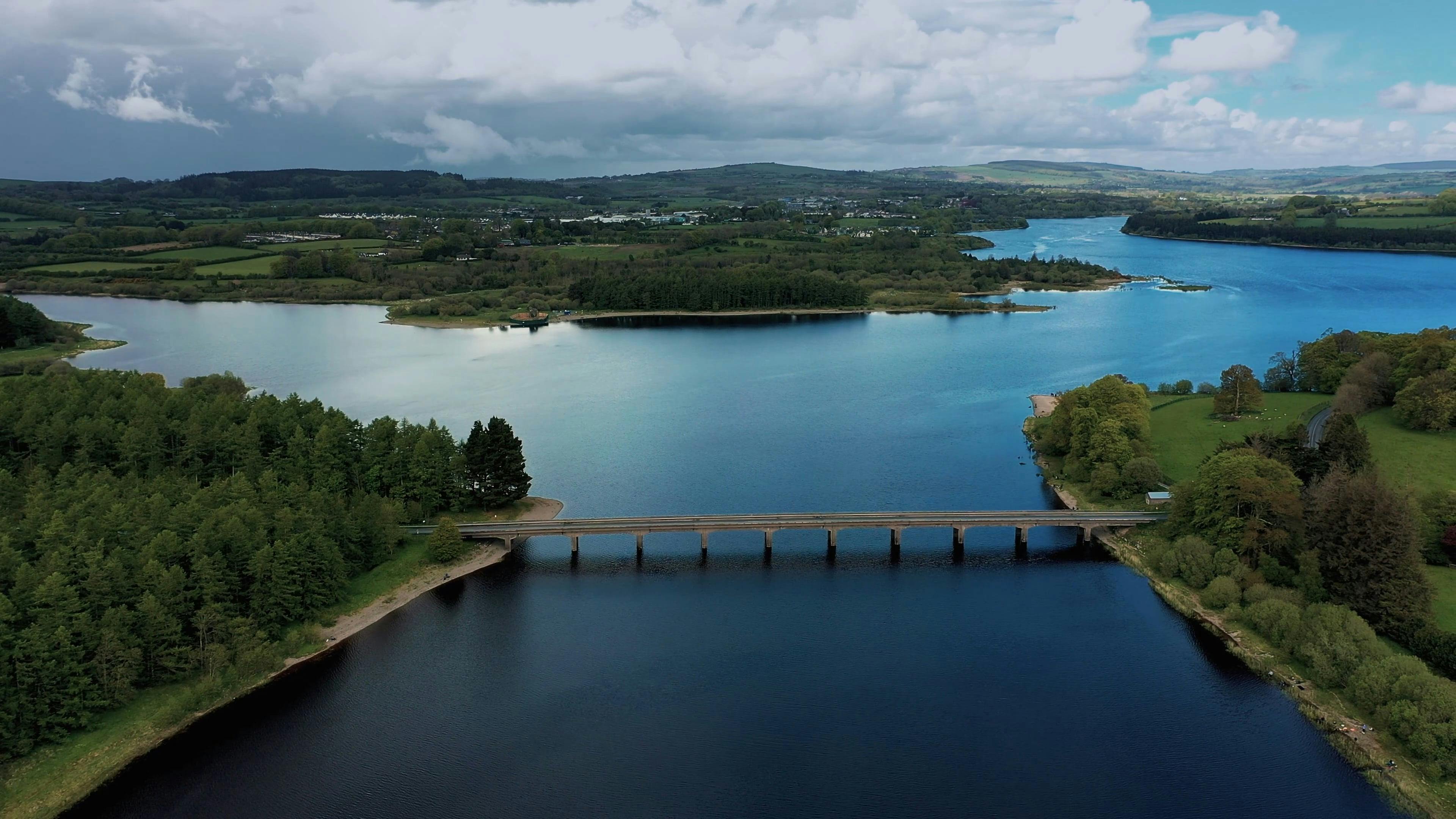 Aerial Video of a River and Trees Free Stock Video Footage, Royalty ...