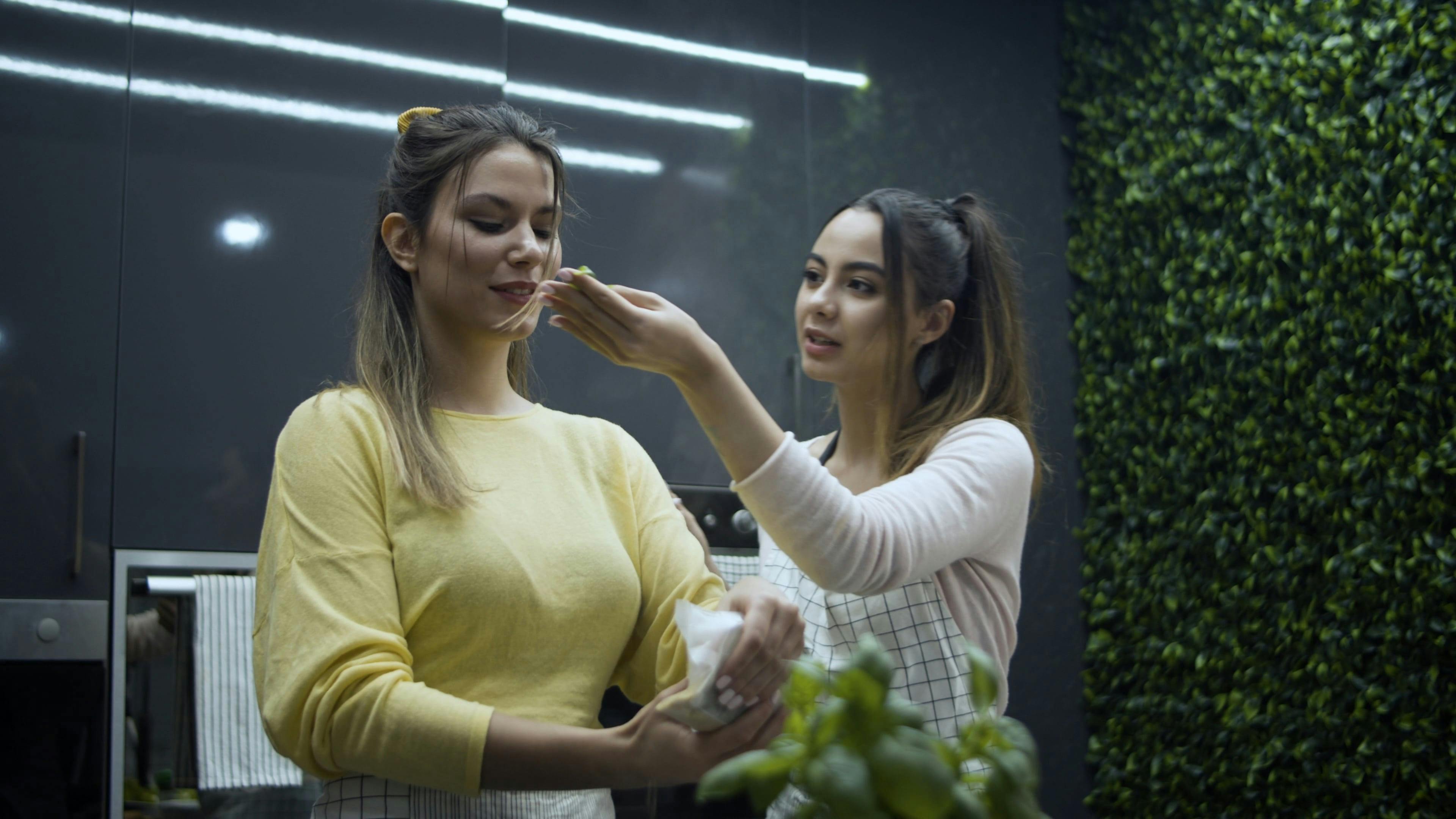 Girls Making a Cooking Vlog Free Stock Video Footage, Royalty-Free 4K ...