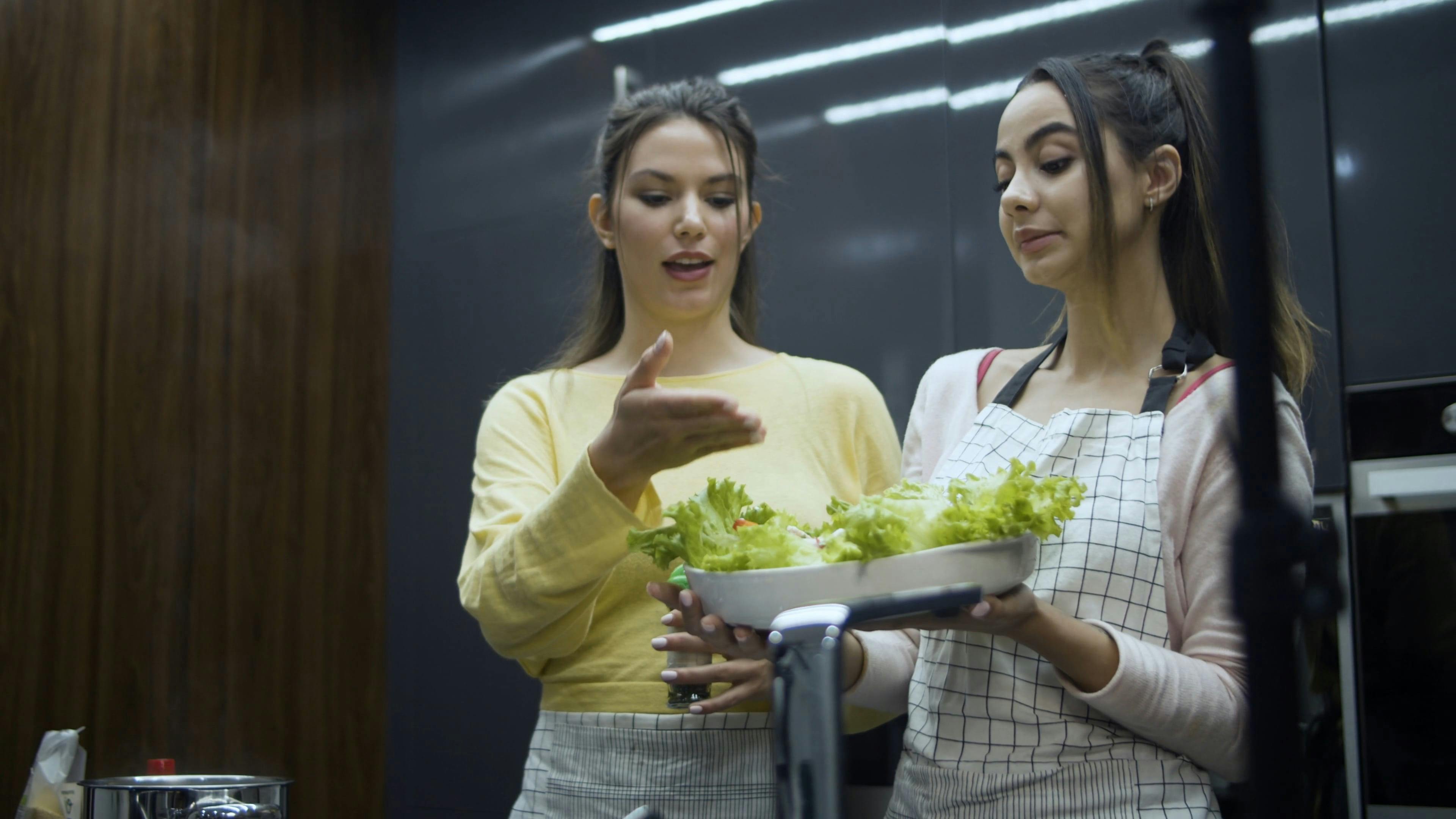 Woman Putting Seasoning on a Cooked Food Free Stock Video Footage ...