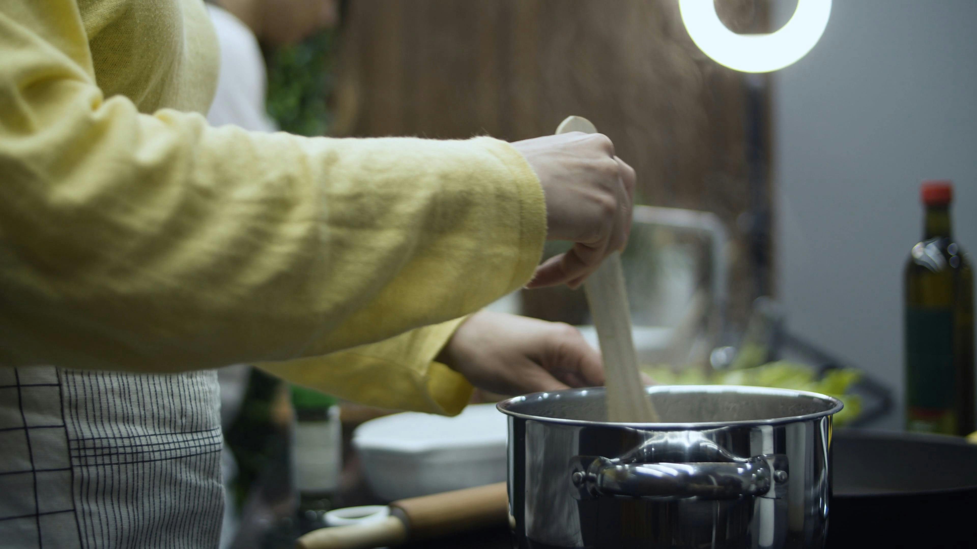 Close Up Shot of Girls Making a Cooking Vlog · Free Stock Video