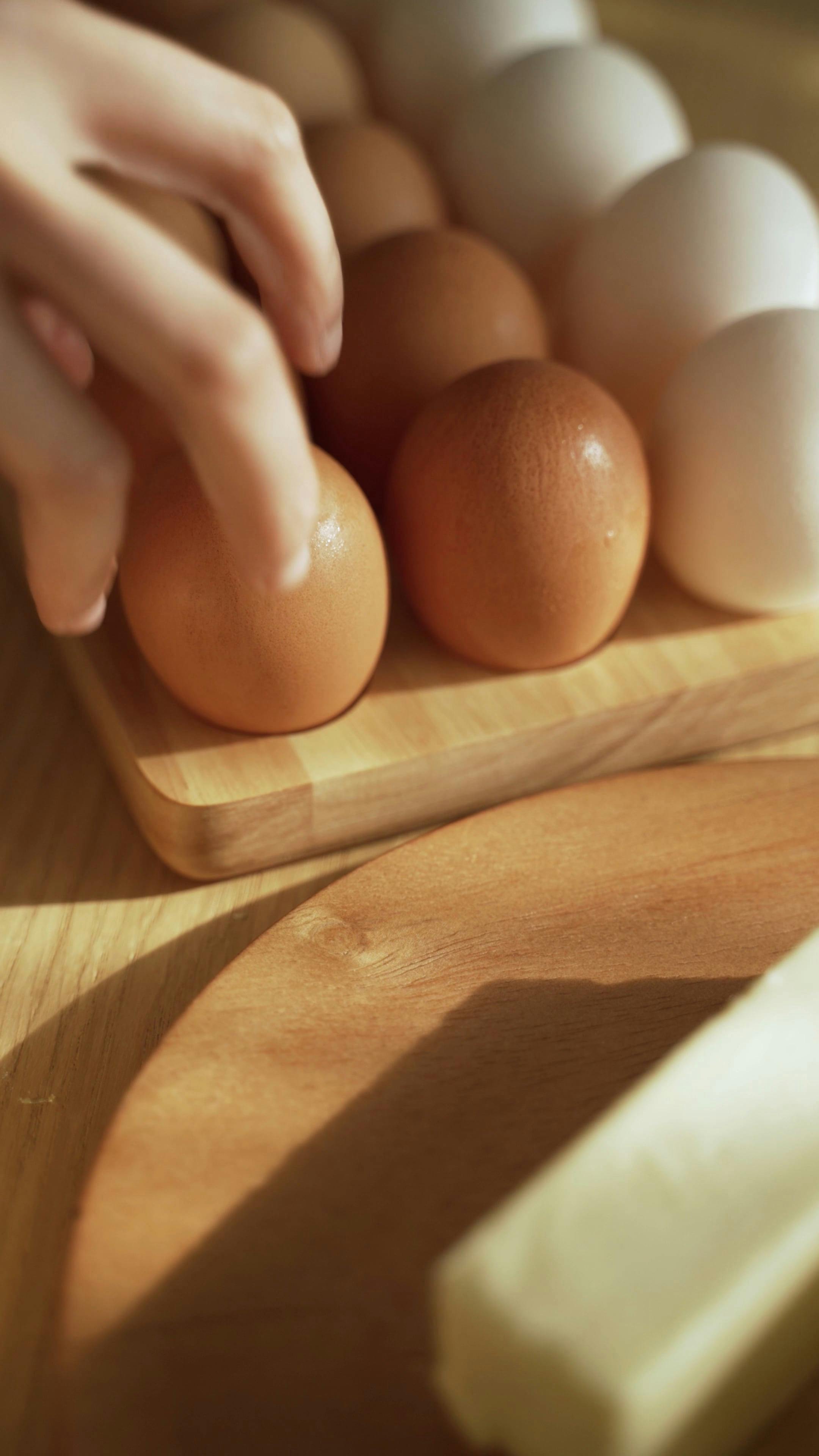 Person Getting Egg on the Tray Free Stock Video Footage, Royalty-Free ...