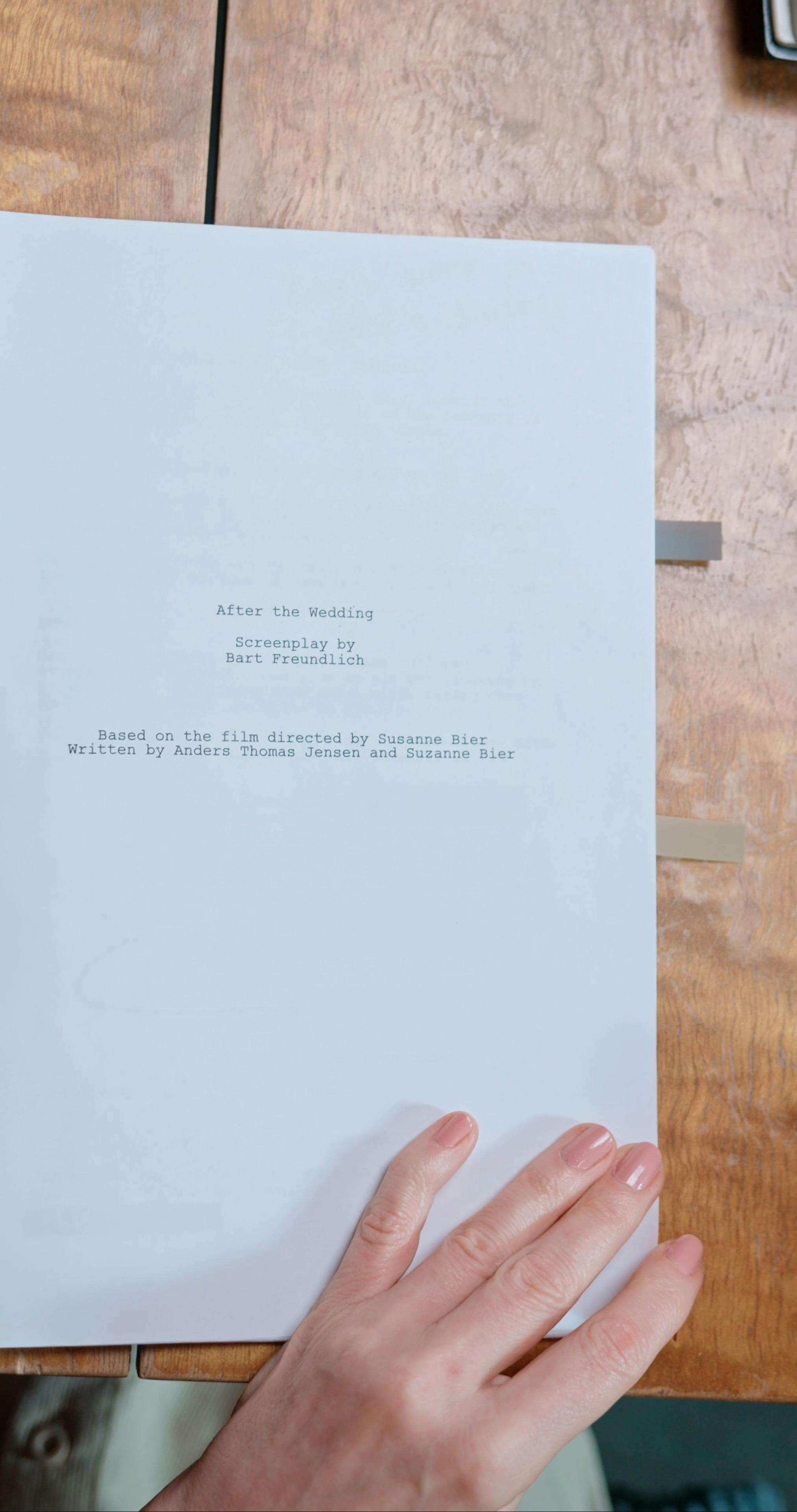 Crop Person Editing Paper Script · Free Stock Video