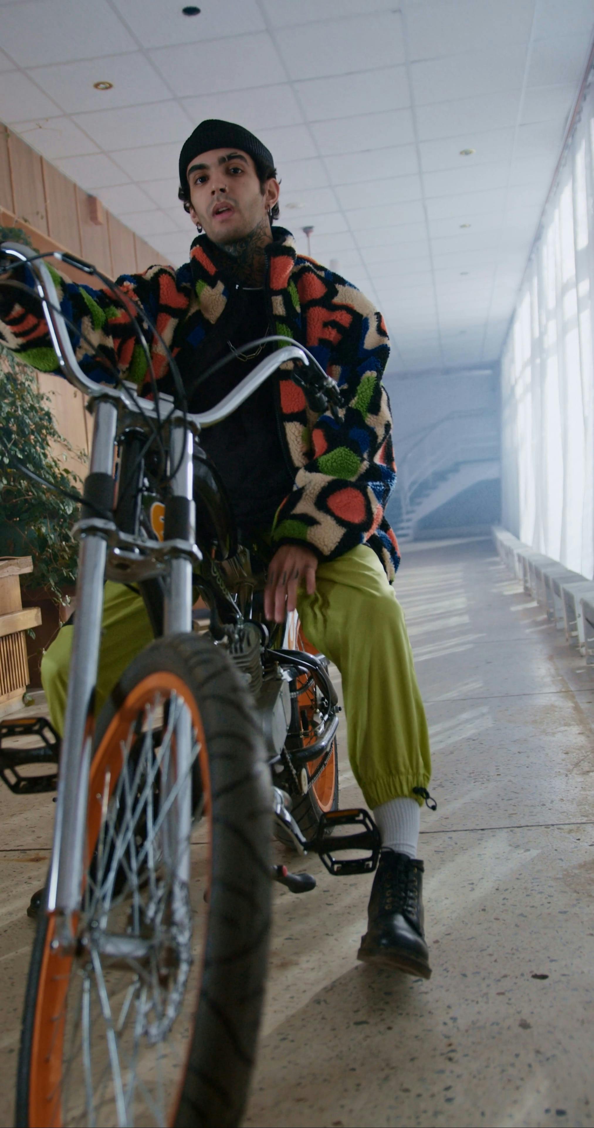 A Man Rapping while Sitting on a Bike Free Stock Video Footage, Royalty ...