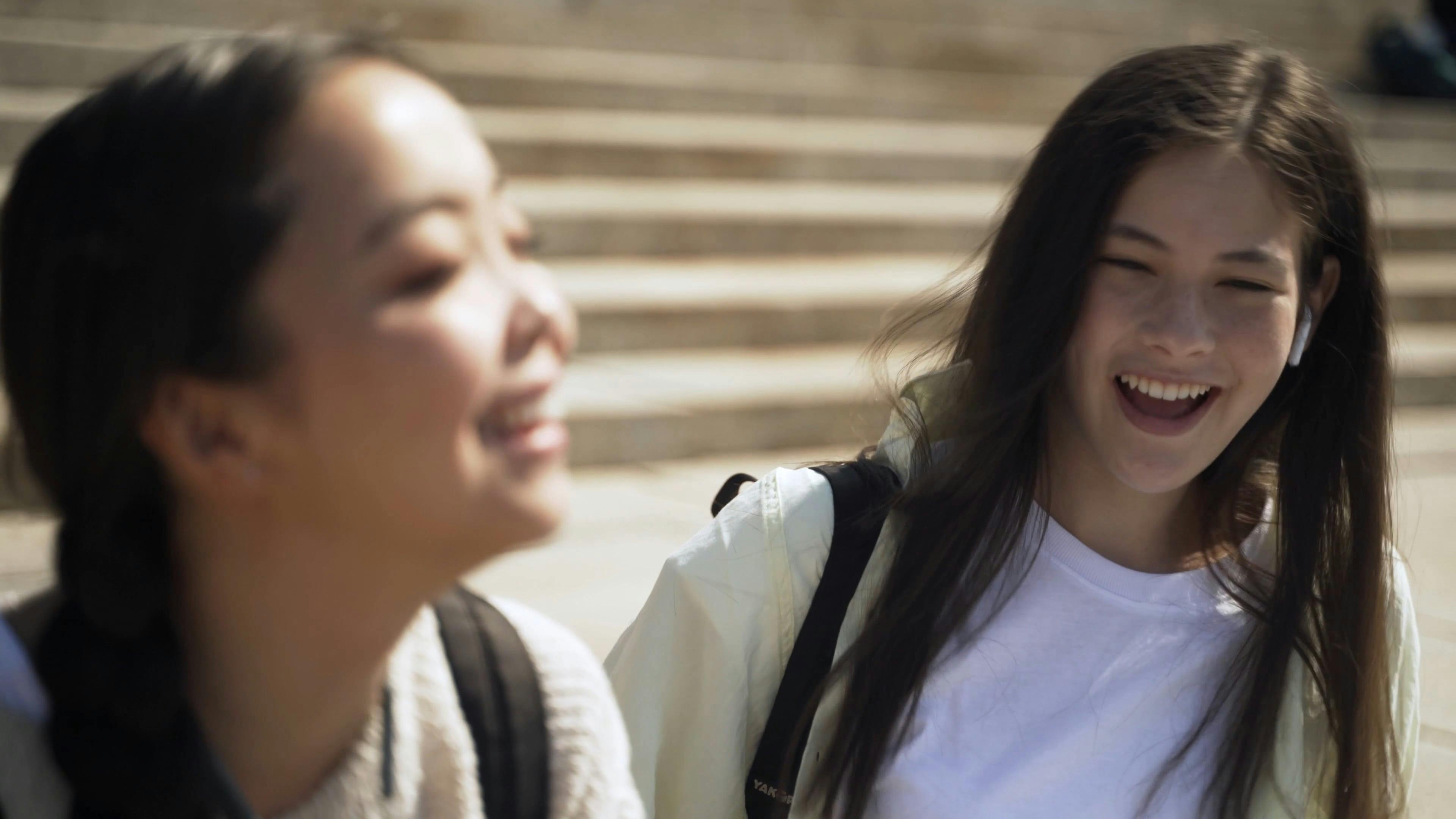 Girls Having a Conversation Free Stock Video Footage, Royalty-Free 4K ...