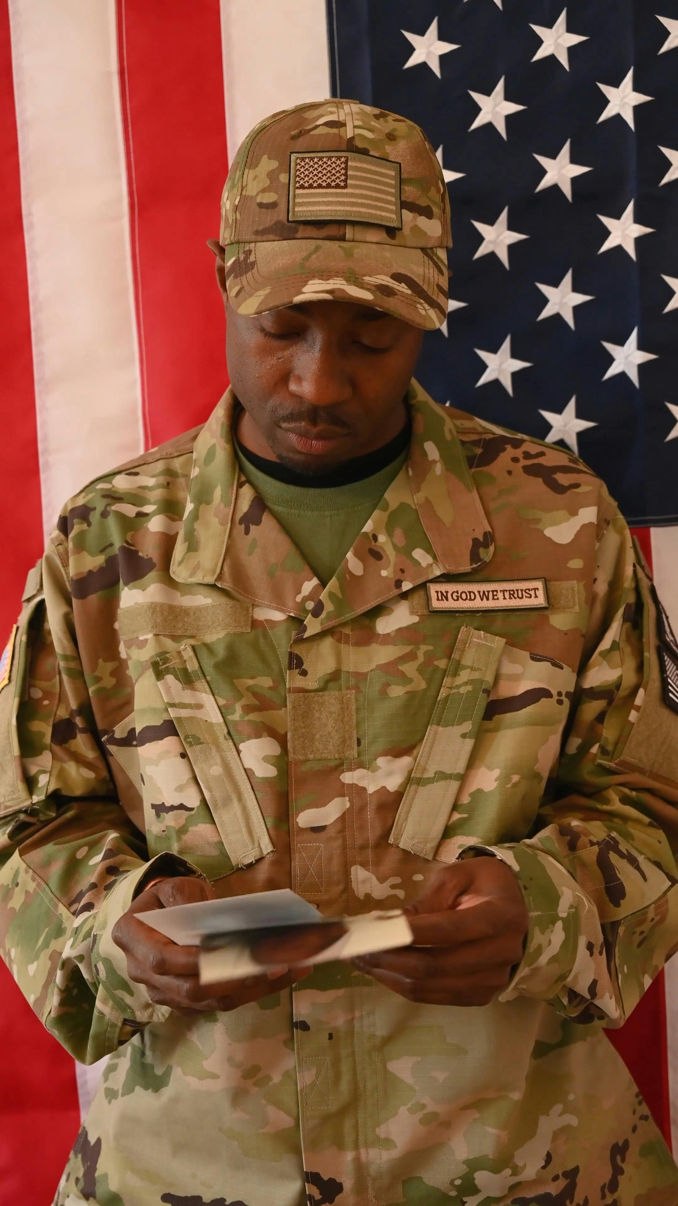 A Army Man Looking Pictures · Free Stock Video