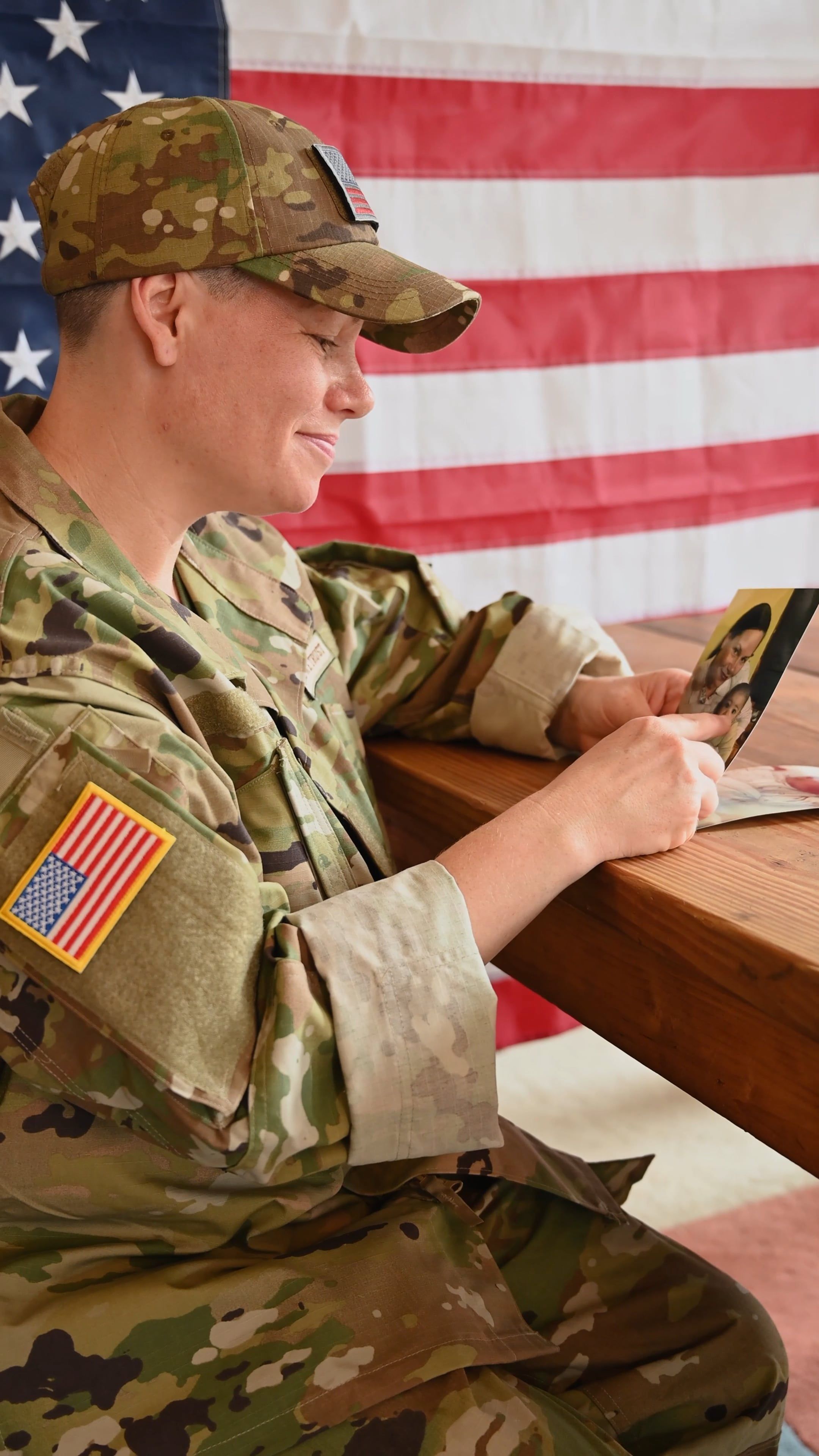 Soldier Looking at Photos · Free Stock Video