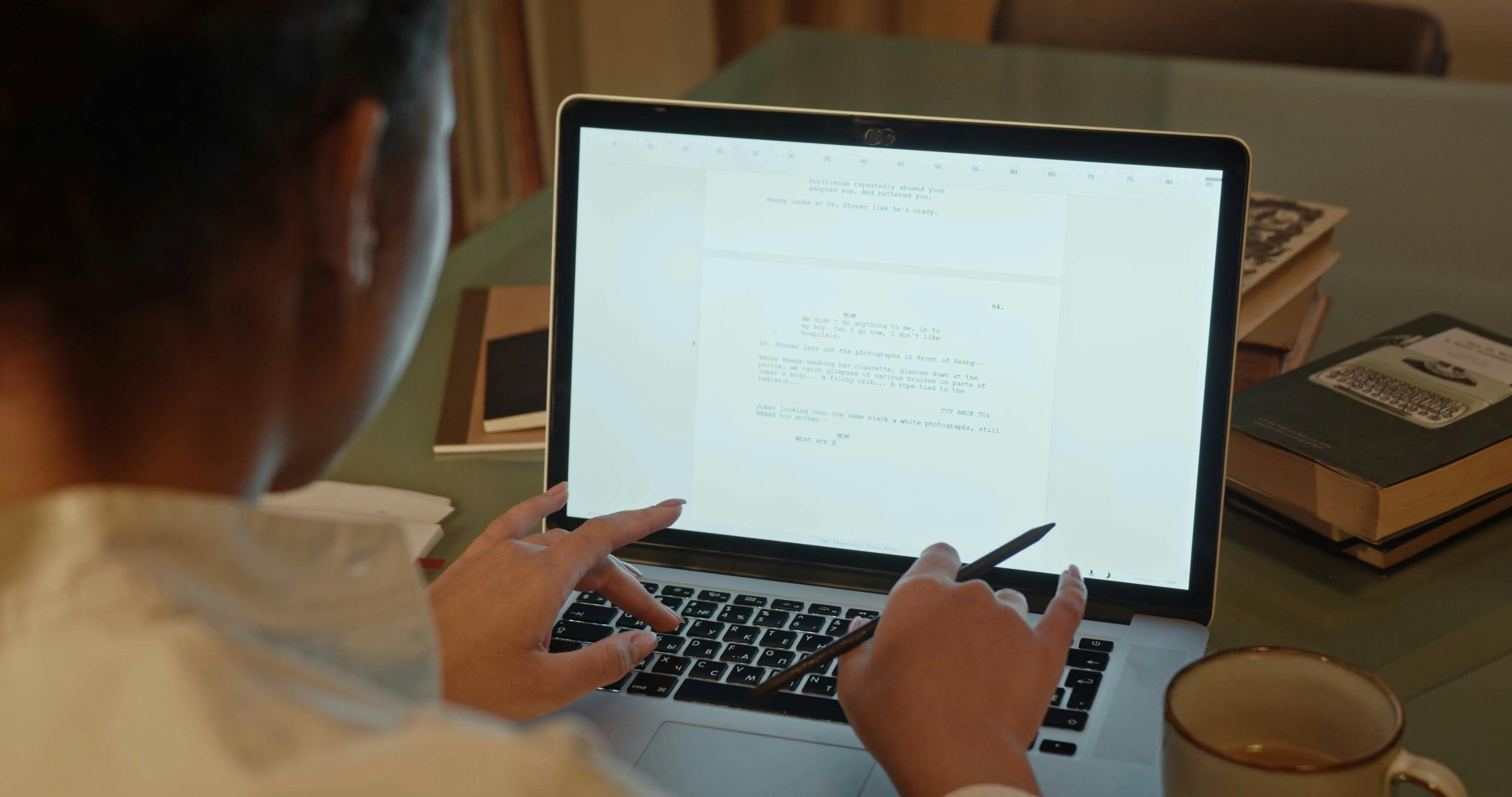 Woman Typing a Document on Computer Free Stock Video Footage, Royalty ...