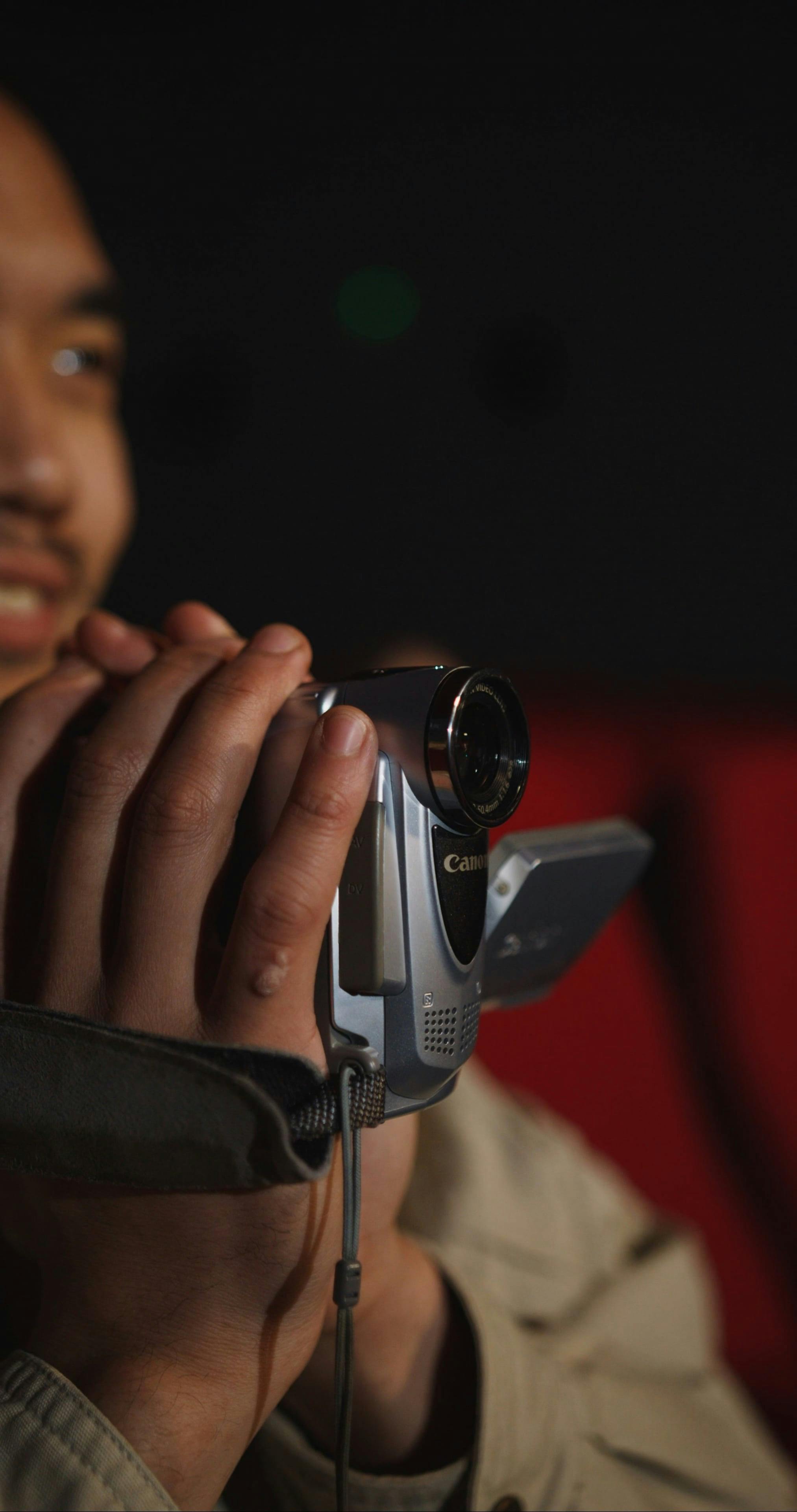 A Man Video Recording the Movie in Theater Free Stock Video Footage ...