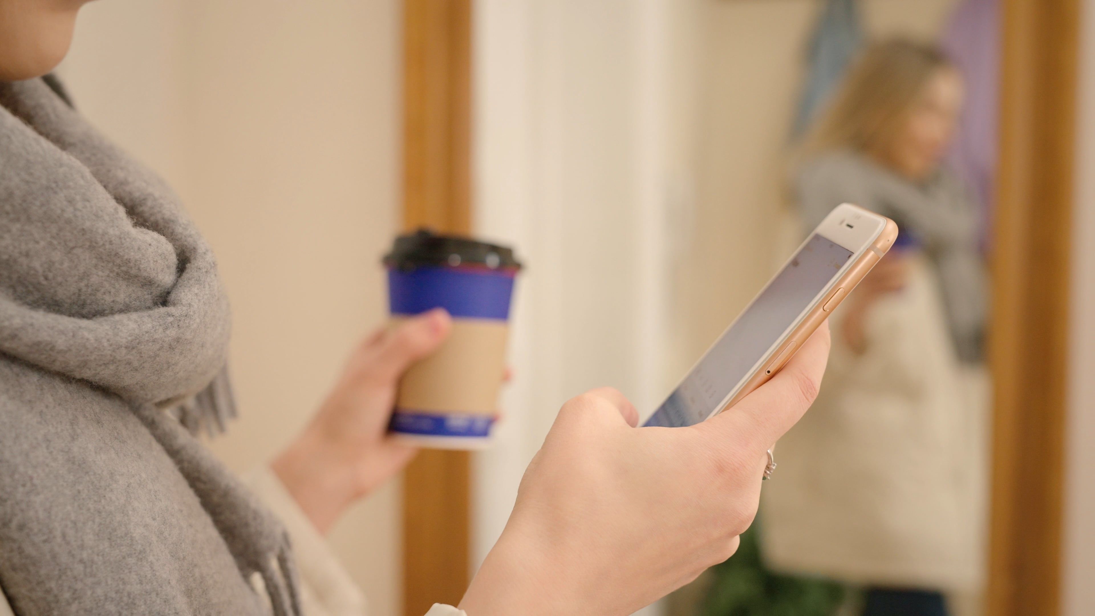 Close Up Shot of a Woman Using Smartphone Free Stock Video Footage ...