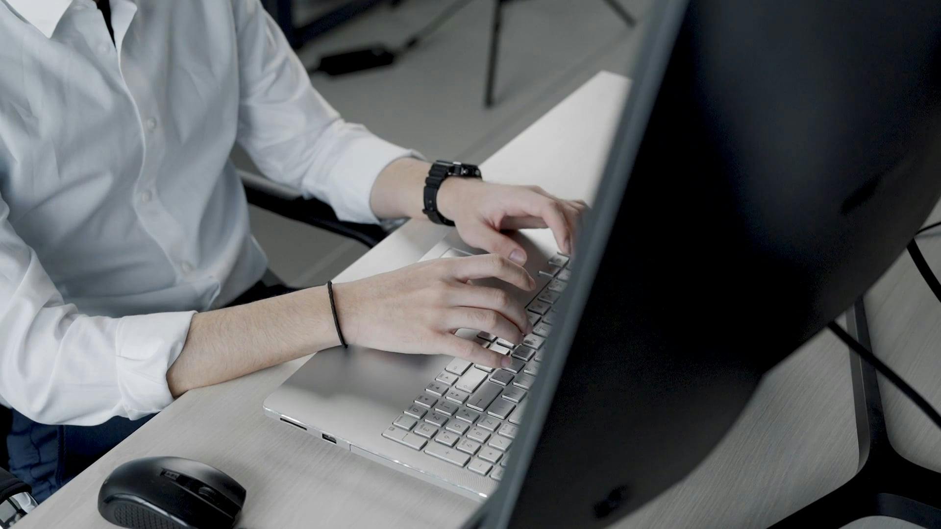Person Using a Computer · Free Stock Video
