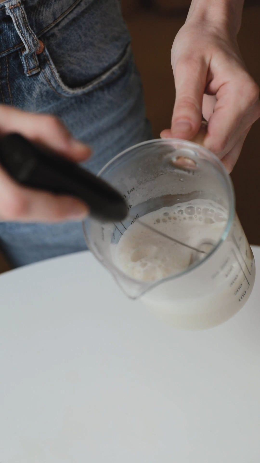 A Person Using an Electric Milk Whisk Free Stock Video Footage, Royalty ...