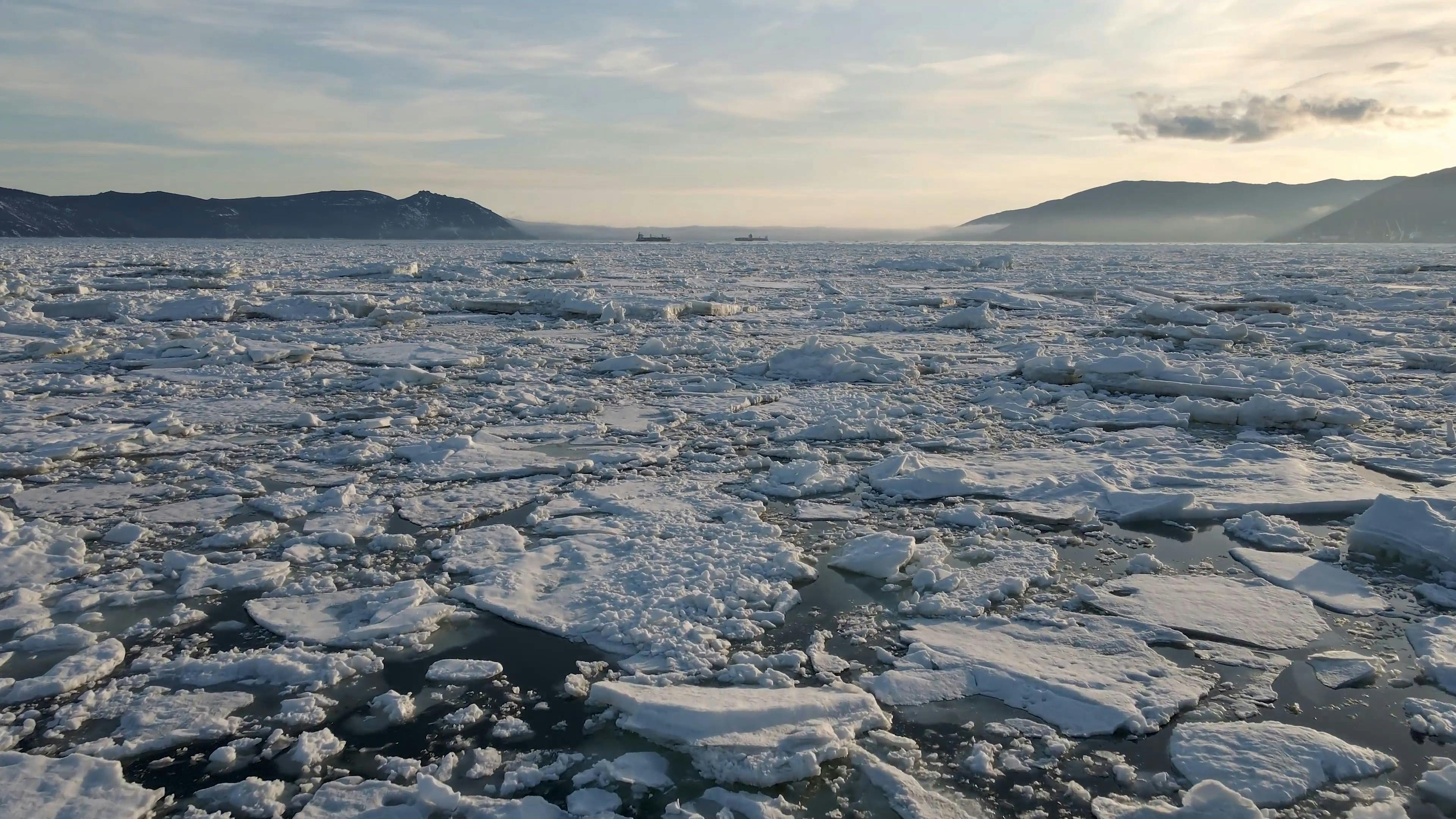 Drone Footage of Sea Icea Free Stock Video Footage, Royalty-Free 4K ...