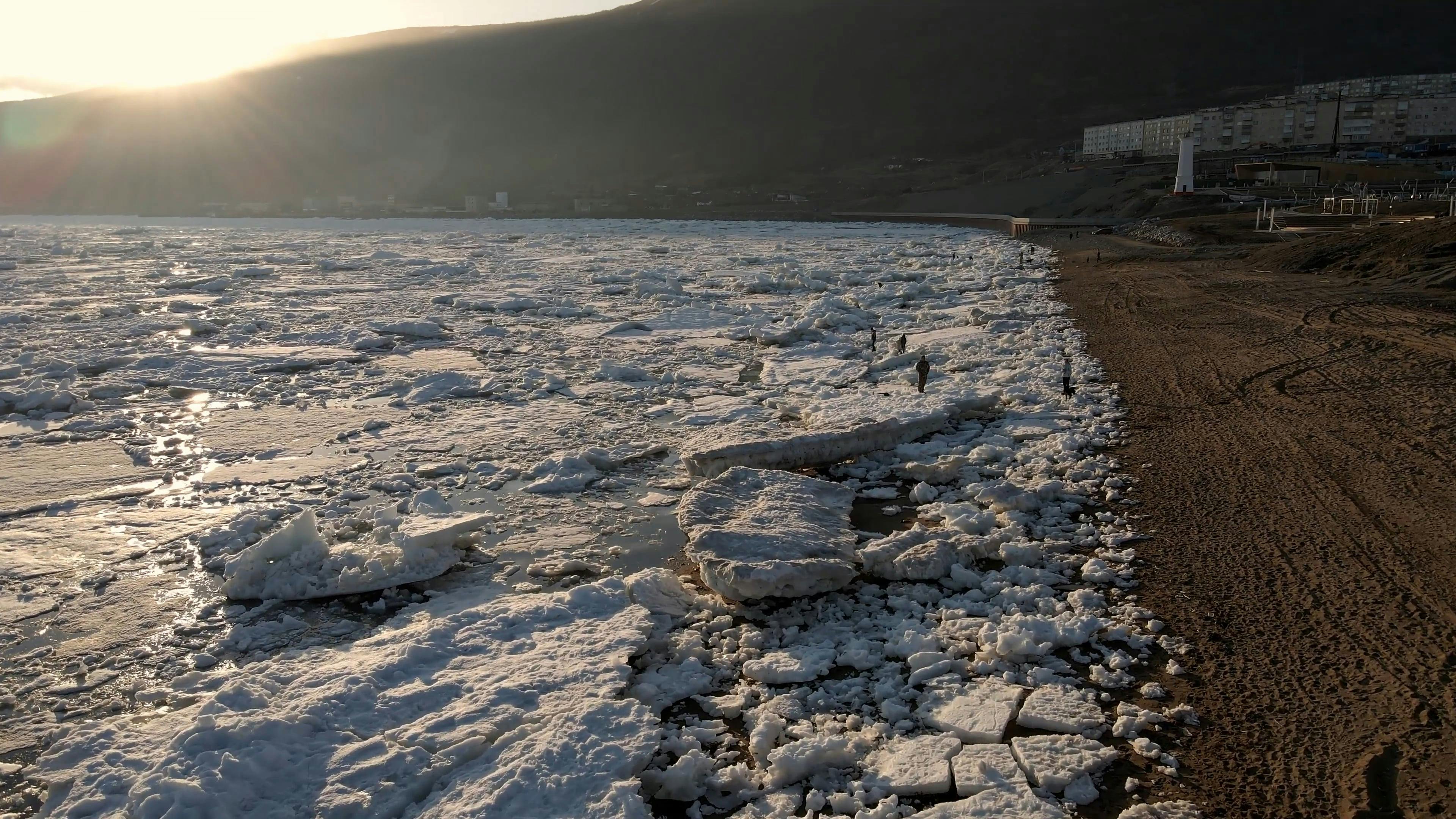 Drone Footage of Sea Icea · Free Stock Video