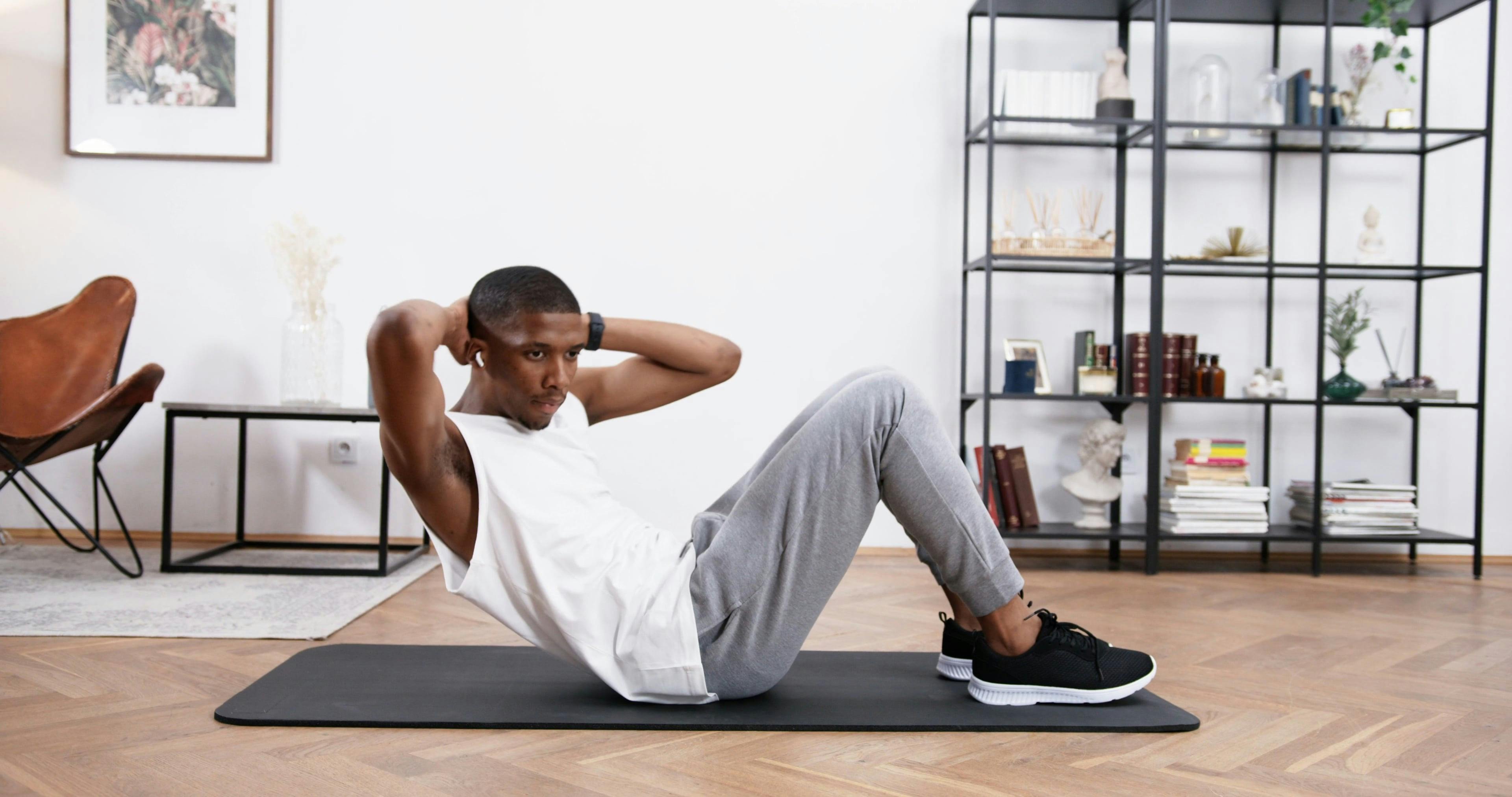 Man Doing Curl-ups Free Stock Video Footage, Royalty-Free 4K & HD Video ...