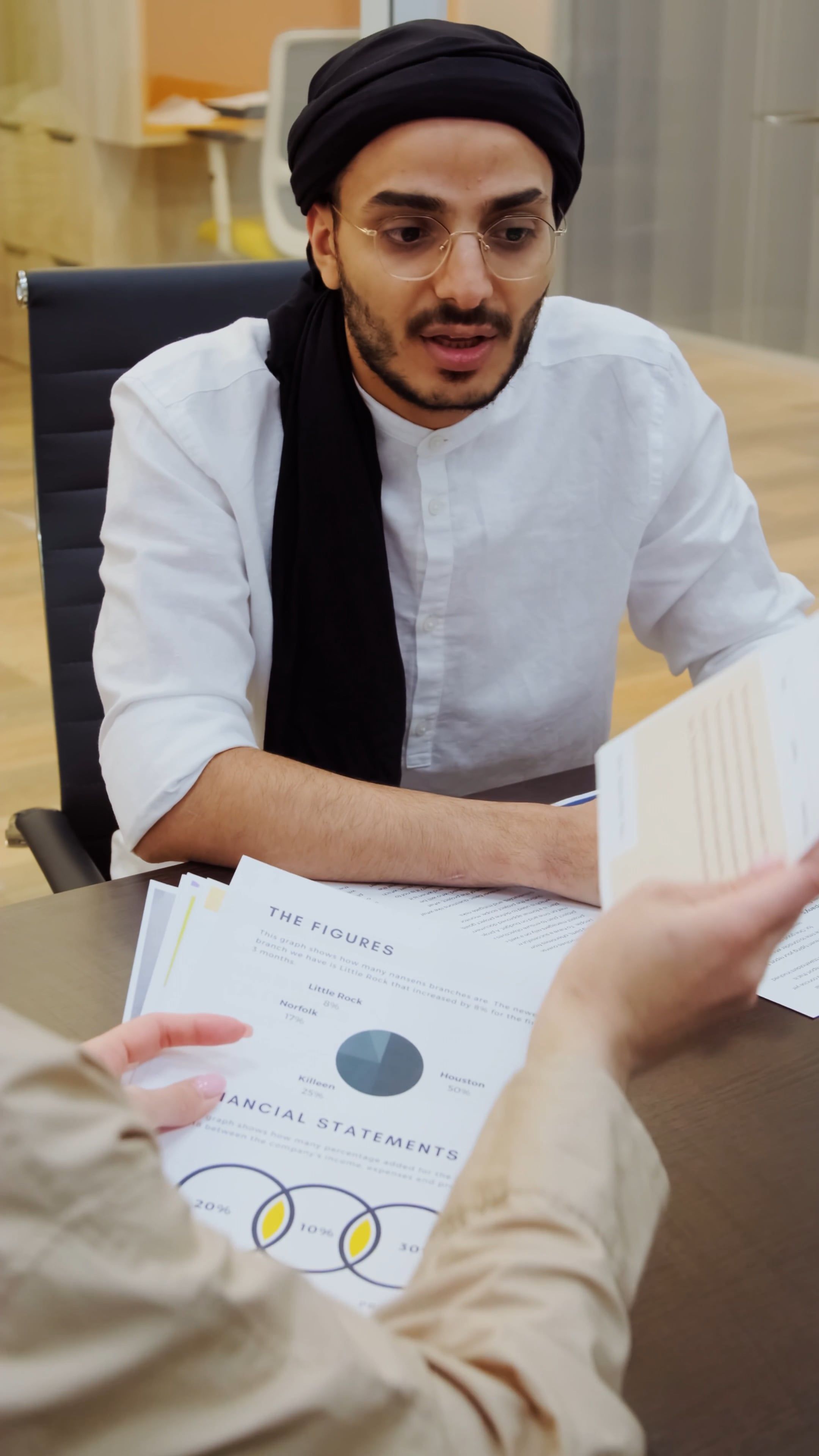 A Man Talking while Holding Documents Free Stock Video Footage, Royalty ...