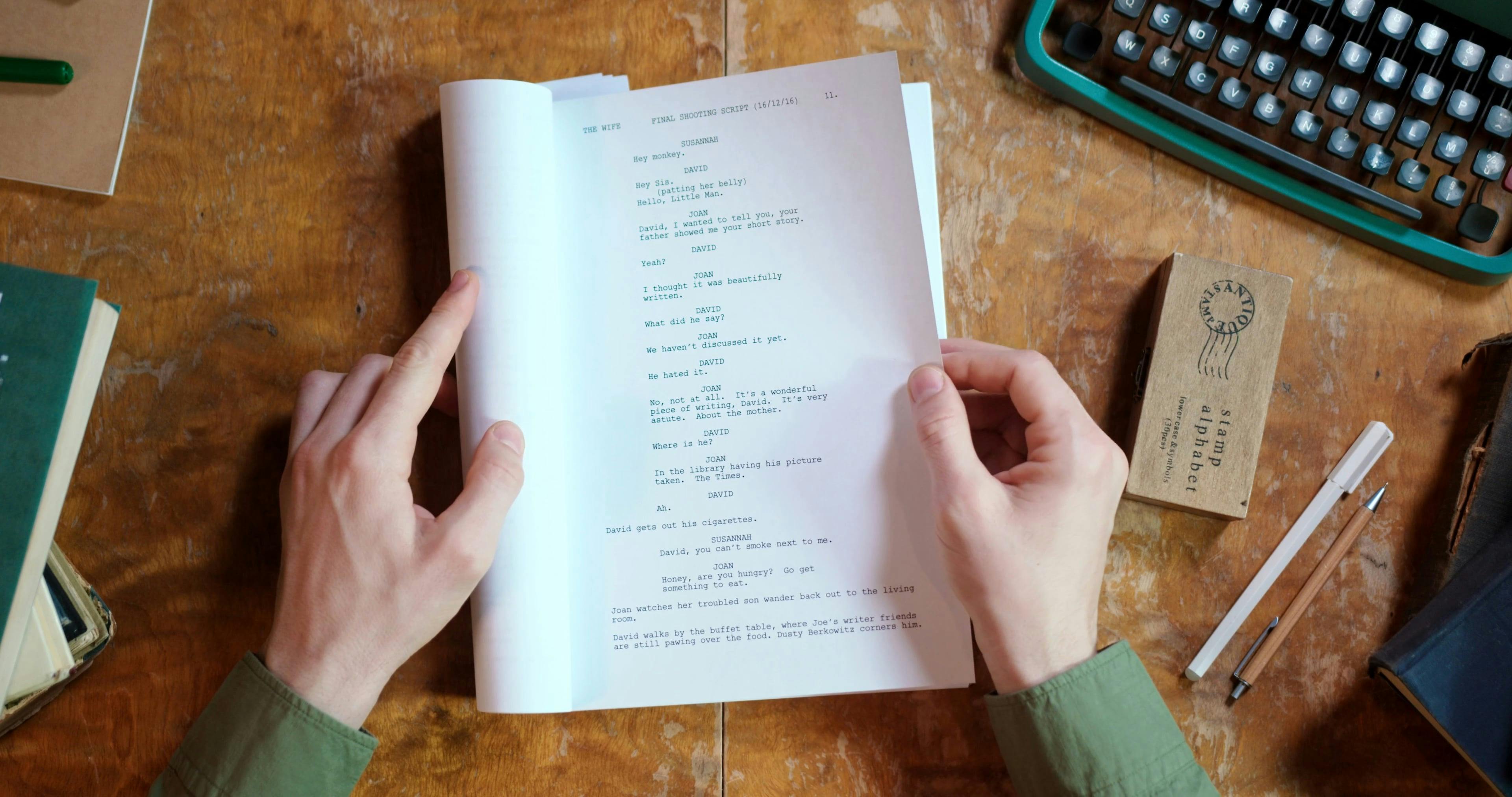 A Person Holding a Paper with Script Free Stock Video Footage, Royalty ...