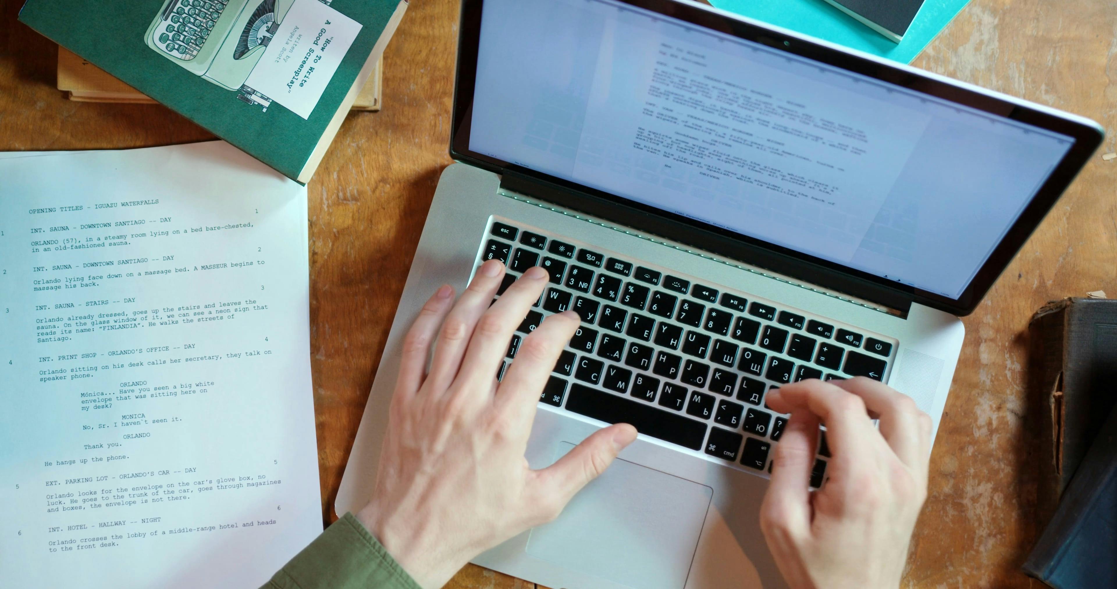 A Person Typing on a Laptop Free Stock Video Footage, Royalty-Free 4K ...