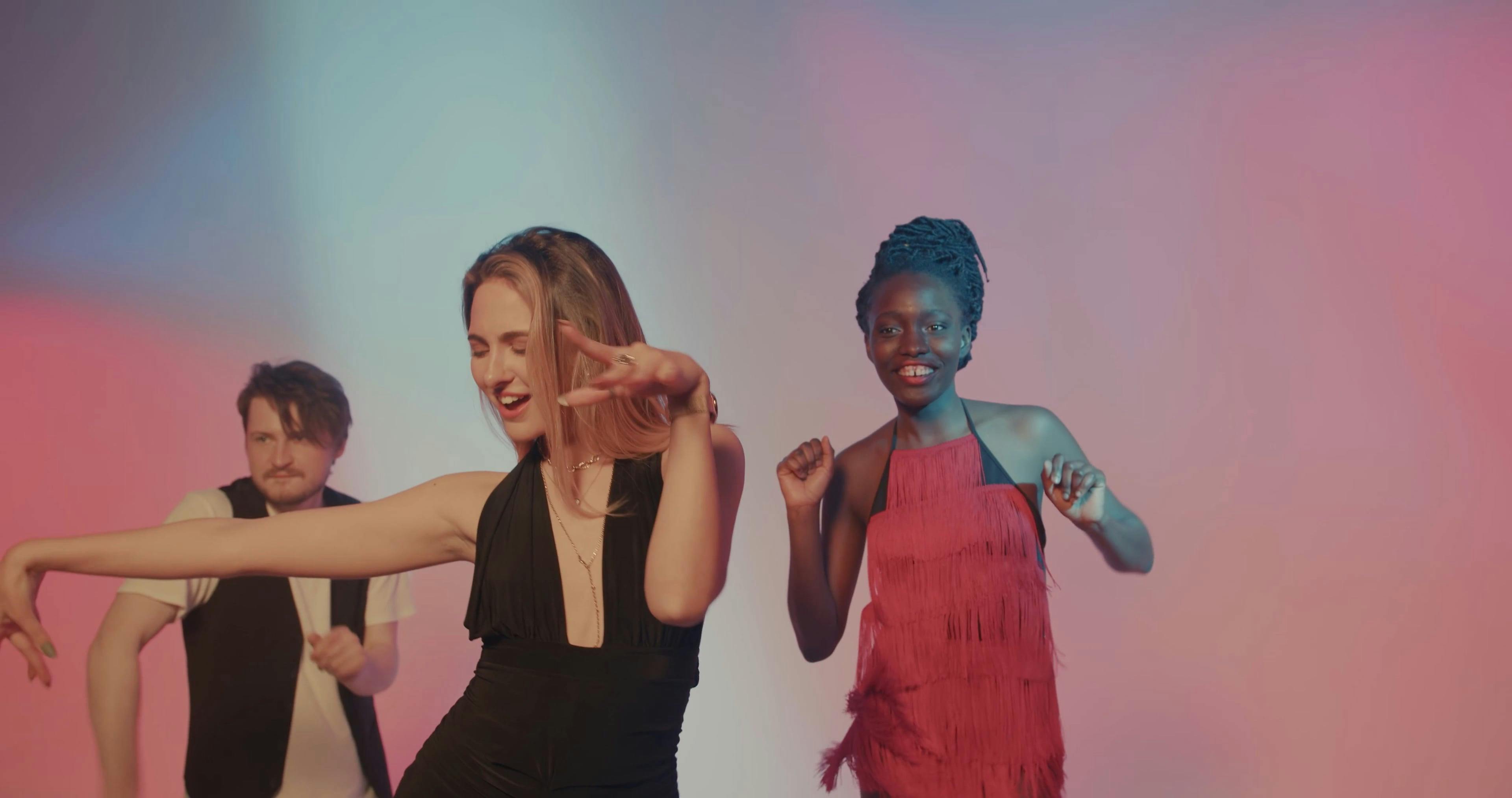 Woman Dancing and Looking at the Camera Free Stock Video Footage ...