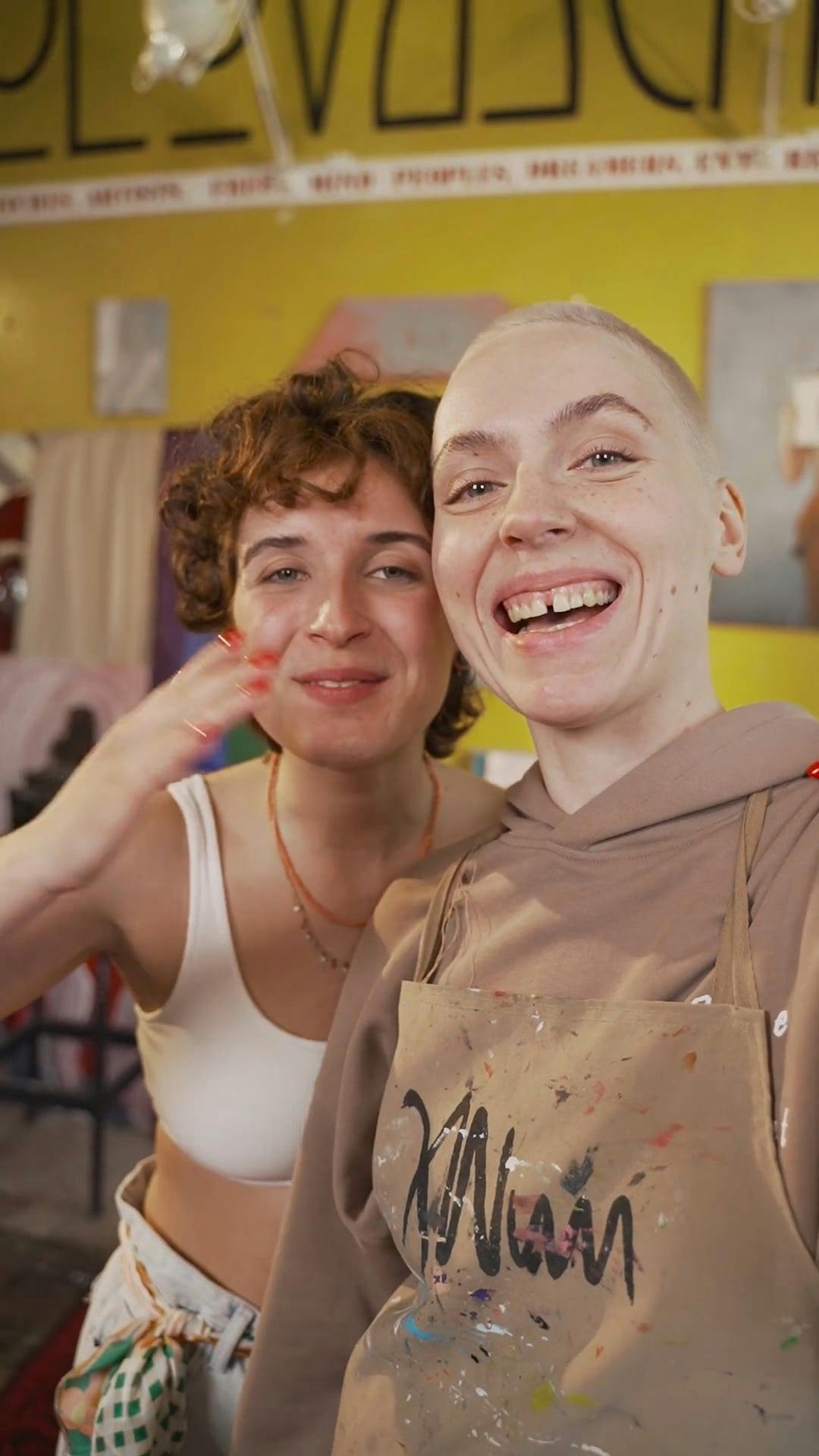 Women Saying Hello to the Camera and Kissing Free Stock Video Footage ...