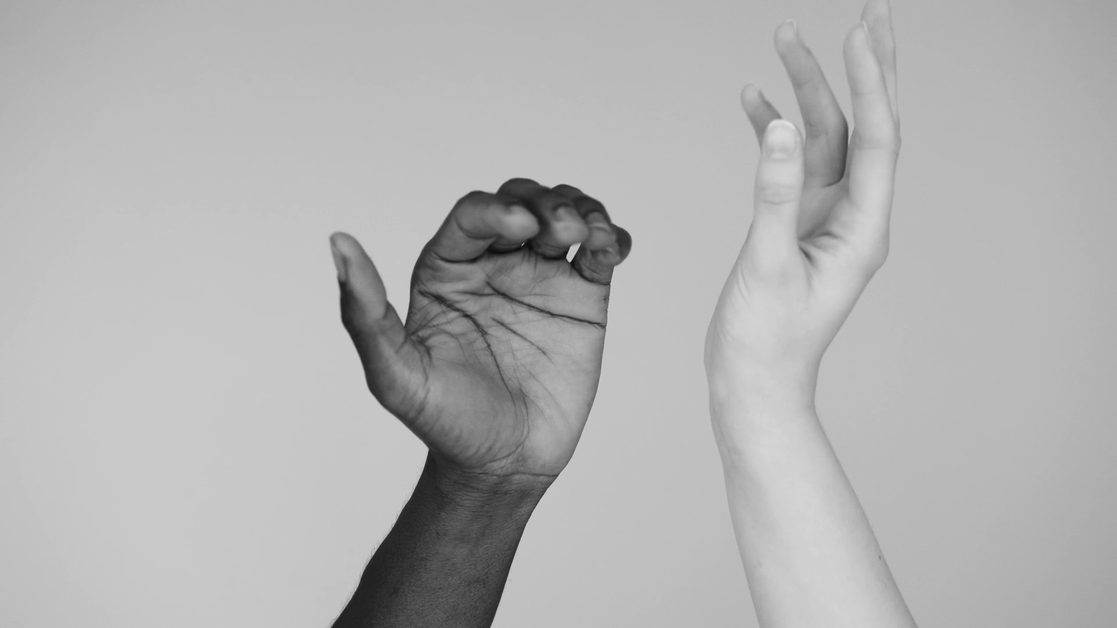 Black and White Video of Moving Hands · Free Stock Video