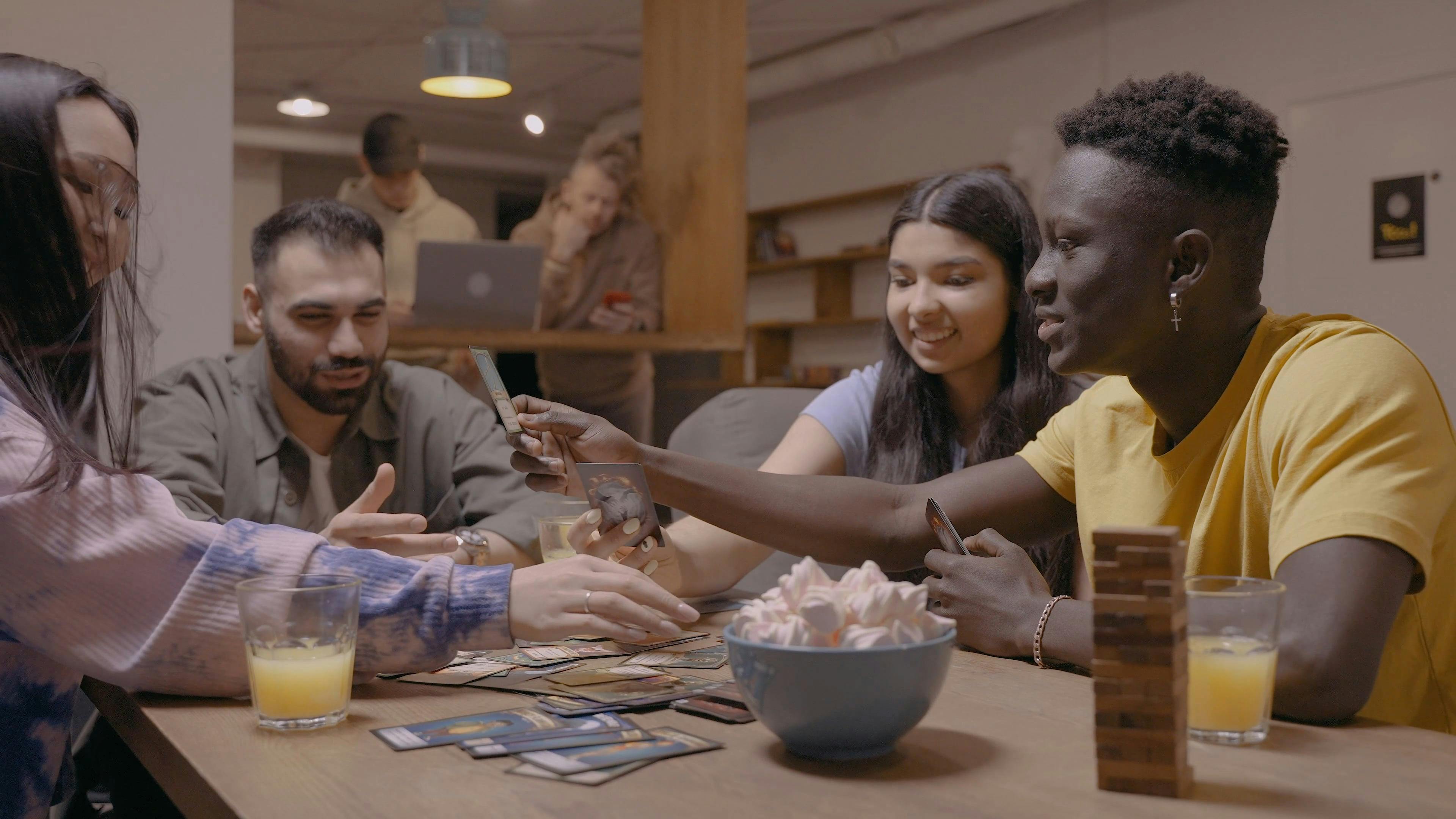 Friends Playing a Card Game Free Stock Video Footage, Royalty-Free 4K ...