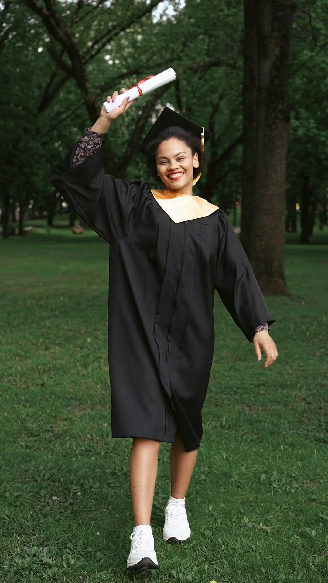 Graduate Waving With Academic Cap Free Stock Video Footage, Royalty ...