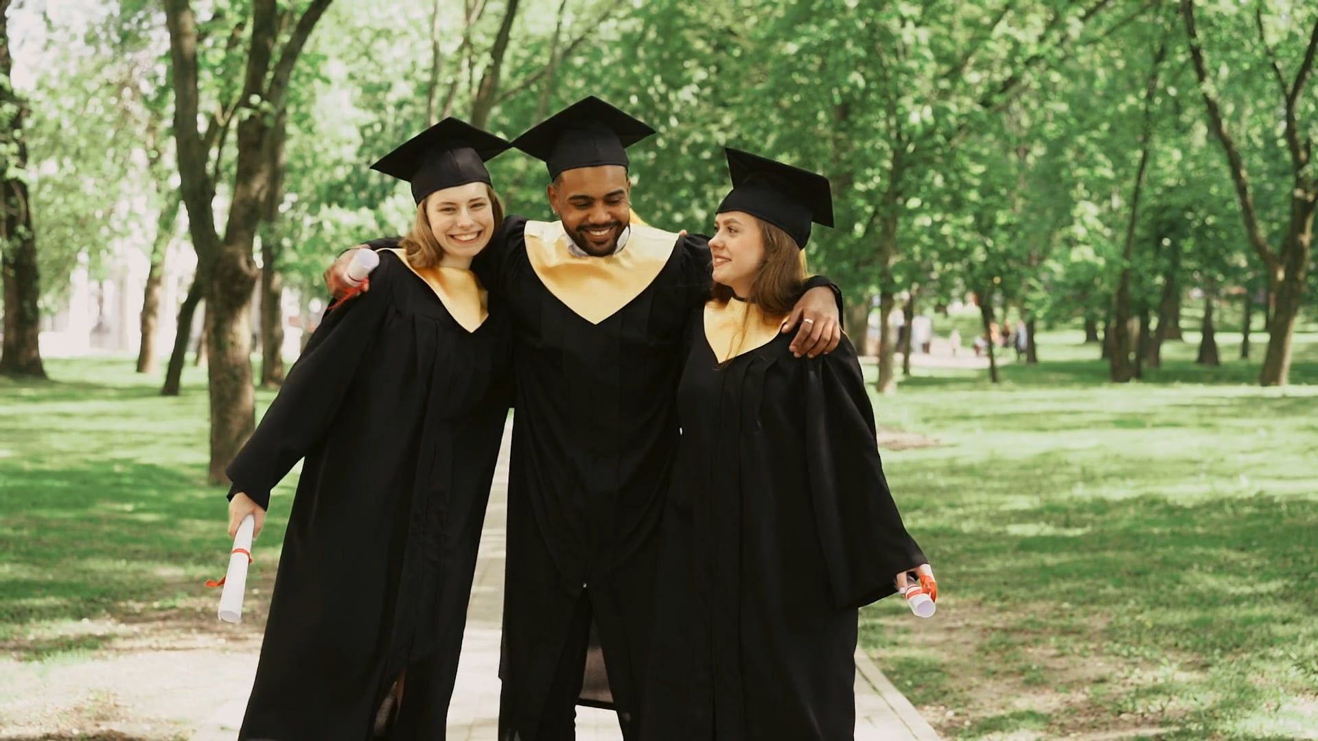 People Wearing Graduation Gown Smiling Free Stock Video Footage ...