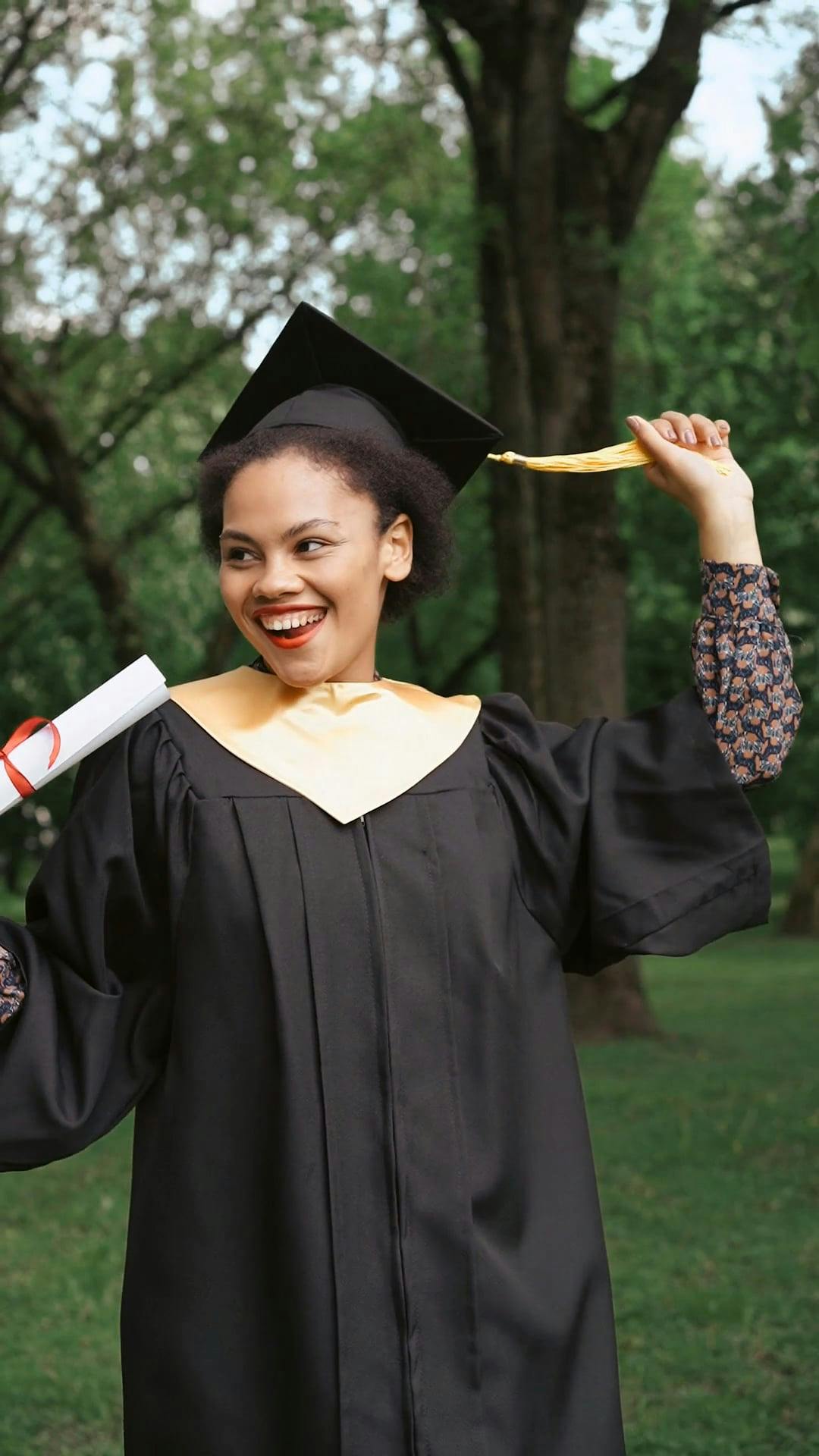 Graduate Waving With Academic Cap Free Stock Video Footage, Royalty ...