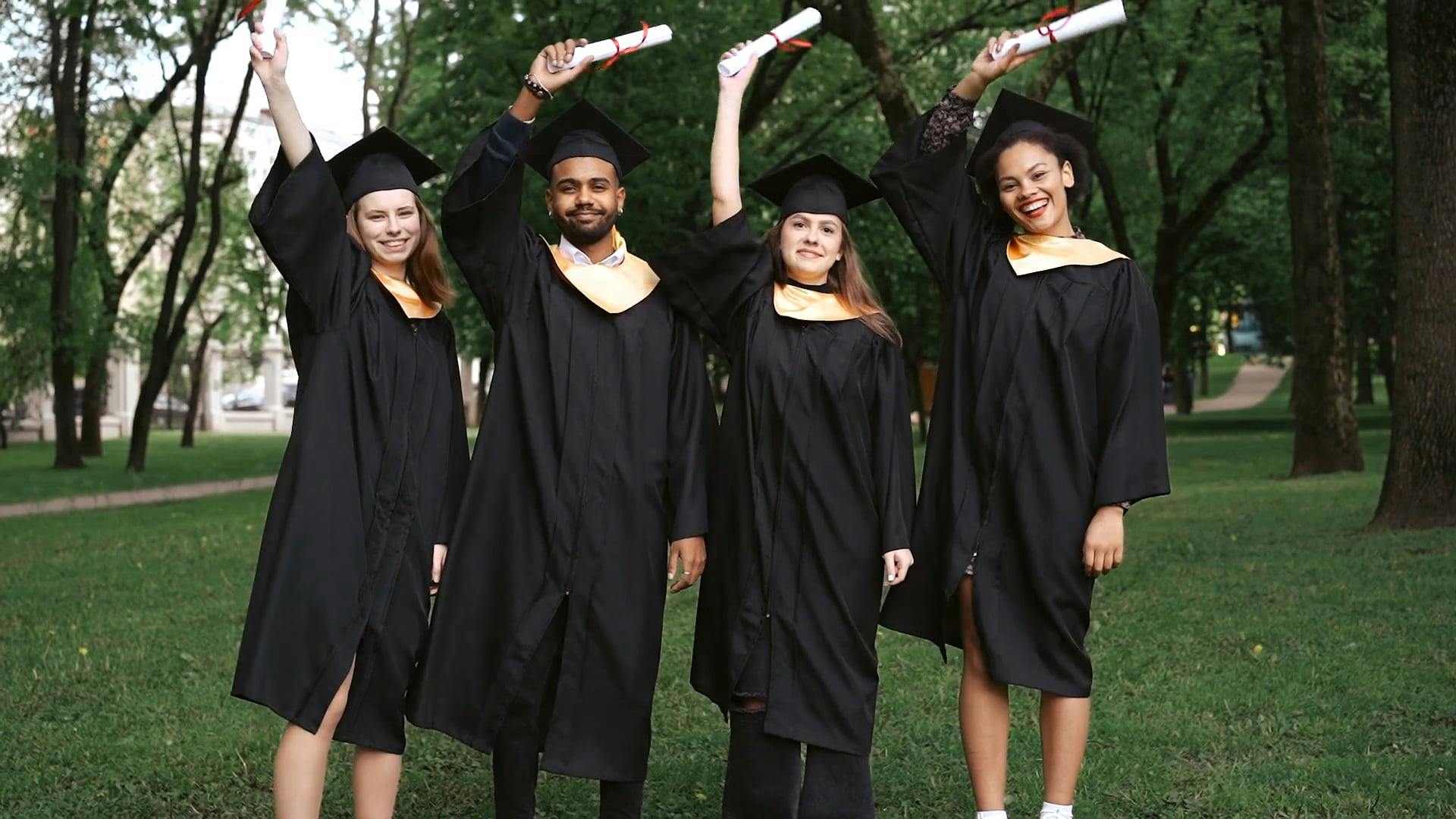 Graduate Waving With Academic Cap Free Stock Video Footage, Royalty ...