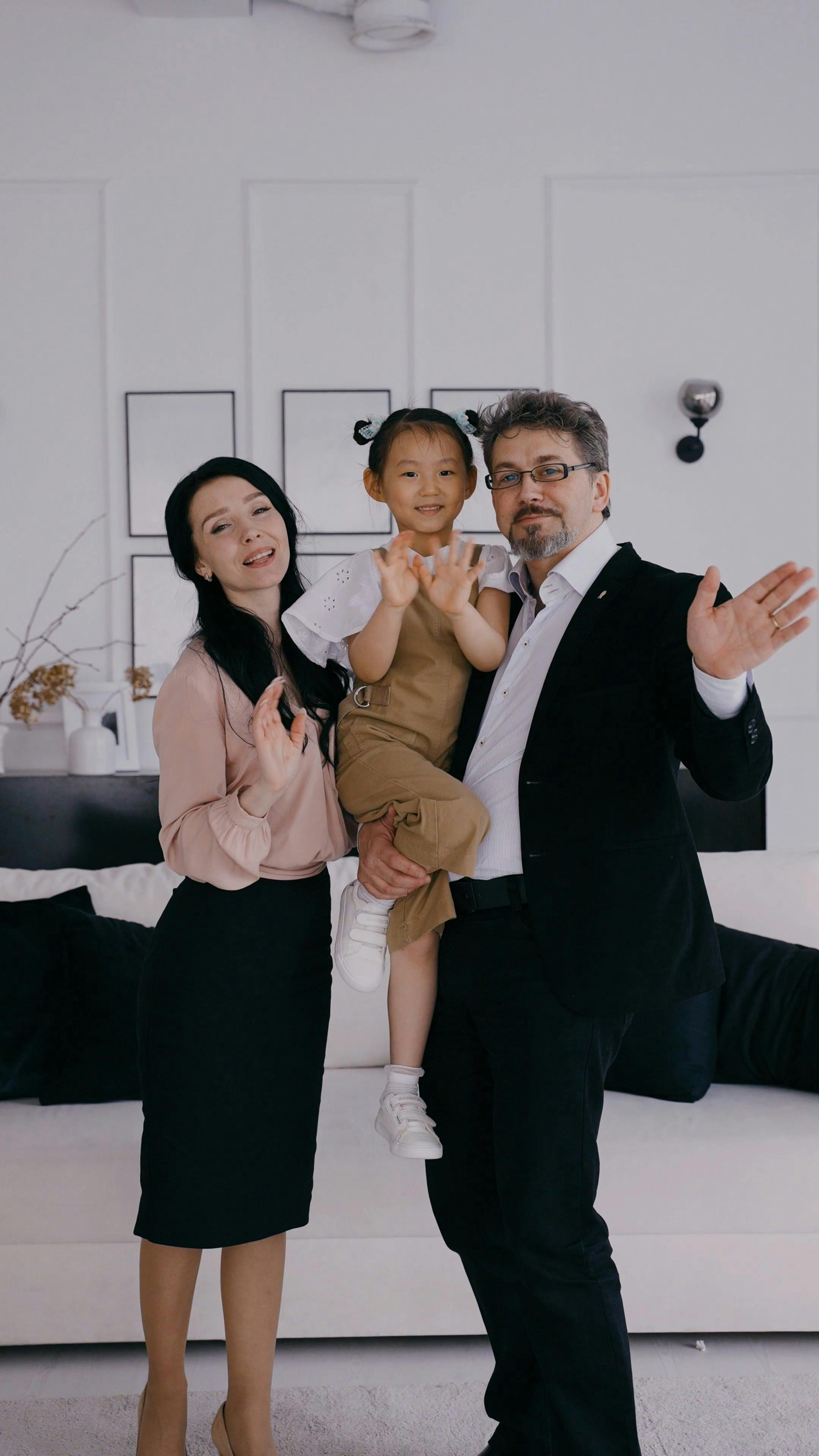 A Young Girl Meeting Her Foster Parents Free Stock Video Footage ...