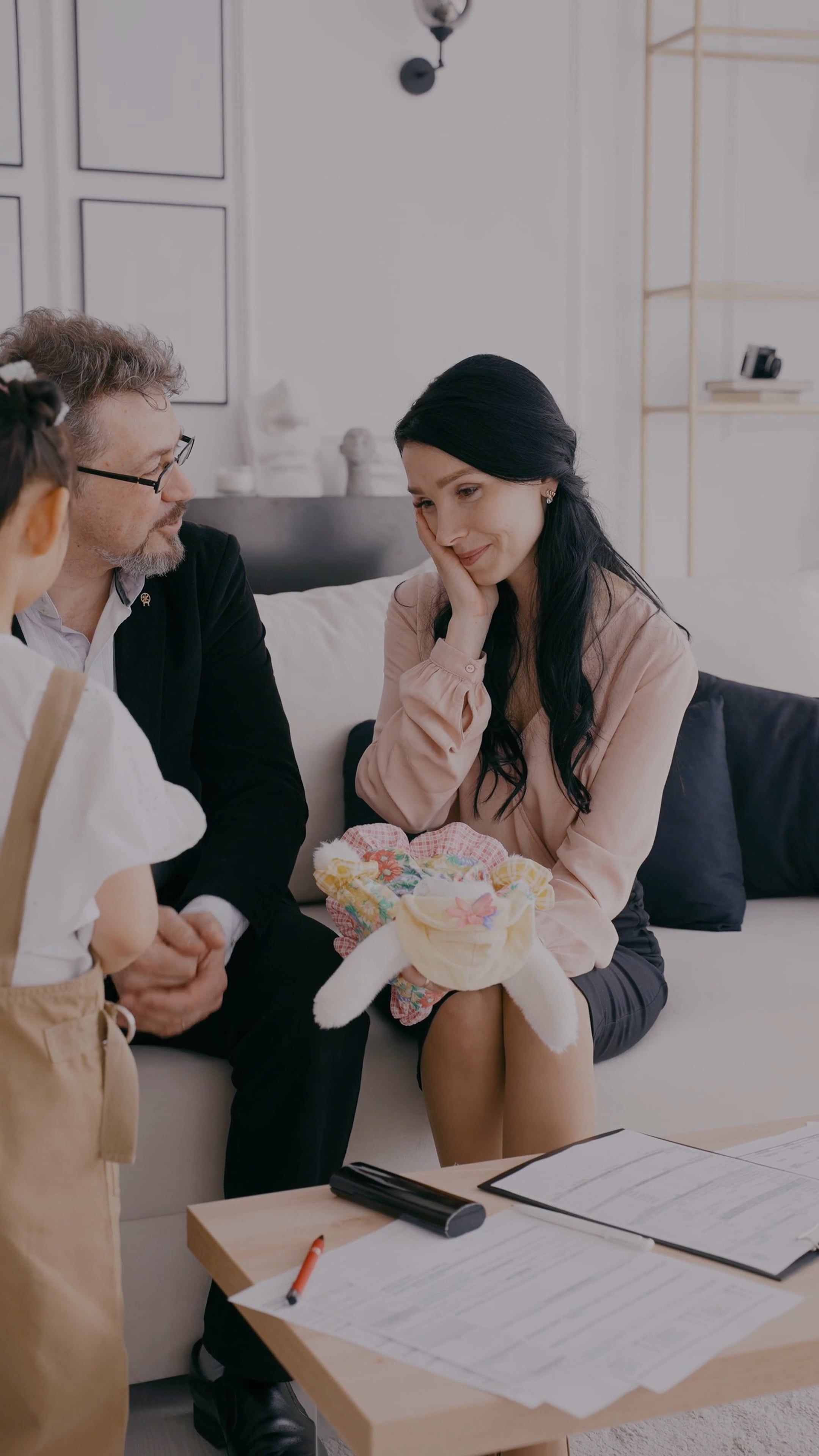 A Couple Meeting their Adopted Child Free Stock Video Footage, Royalty ...