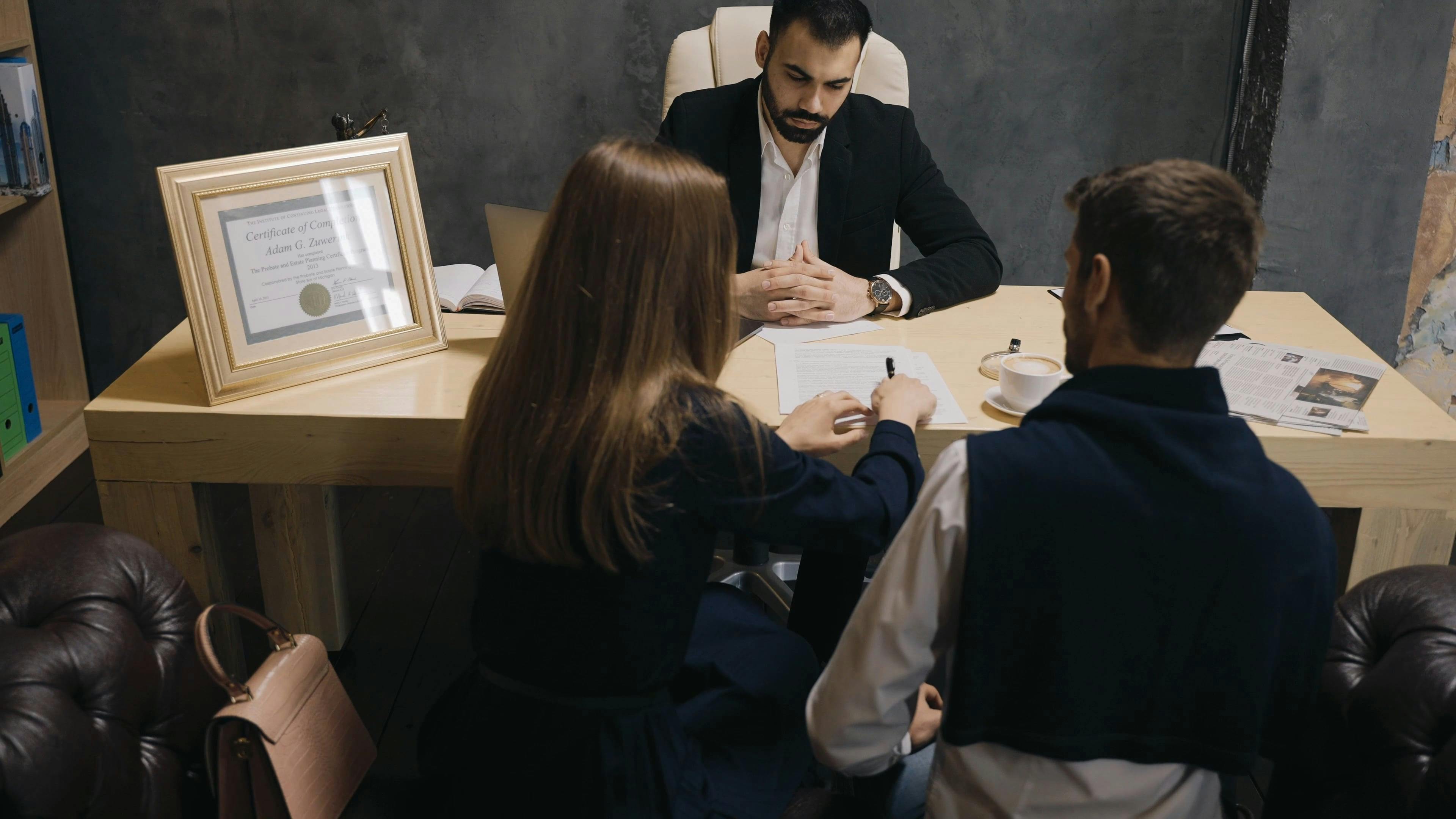 Person Signing a Documents · Free Stock Video