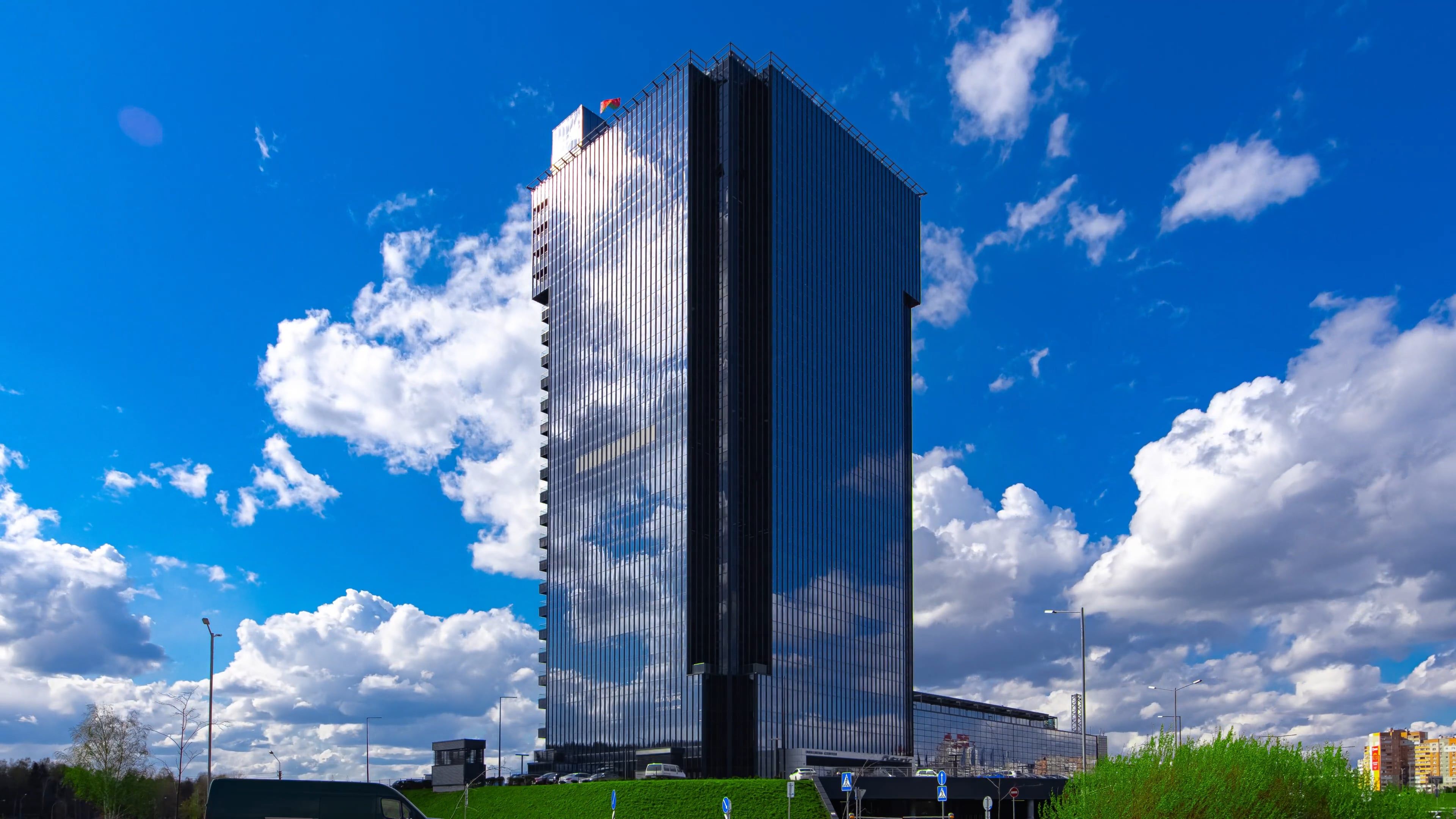 Time Lapse Video of a Building and Moving Clouds Free Stock Video ...