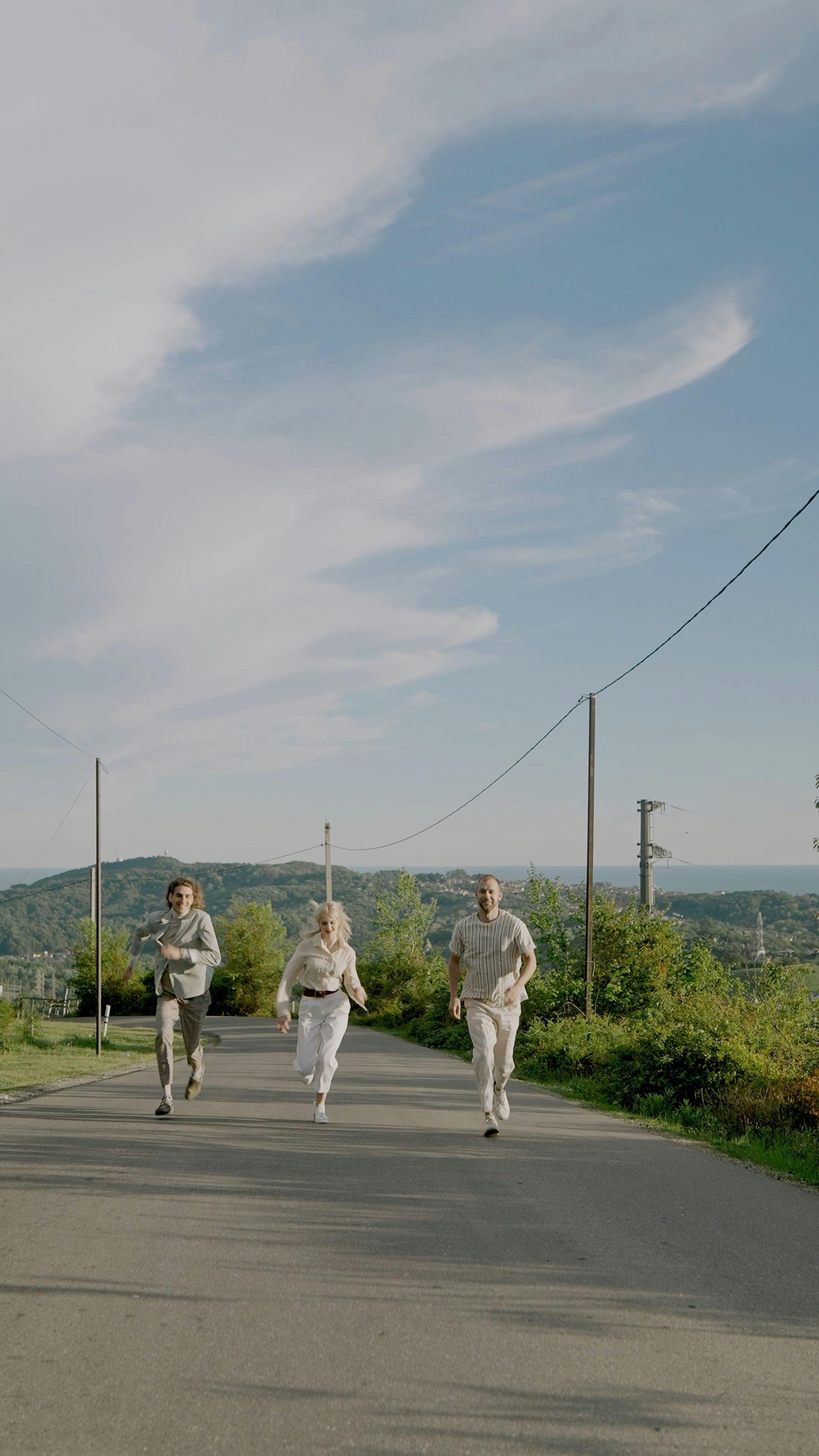 Friends Running and Jumping · Free Stock Video