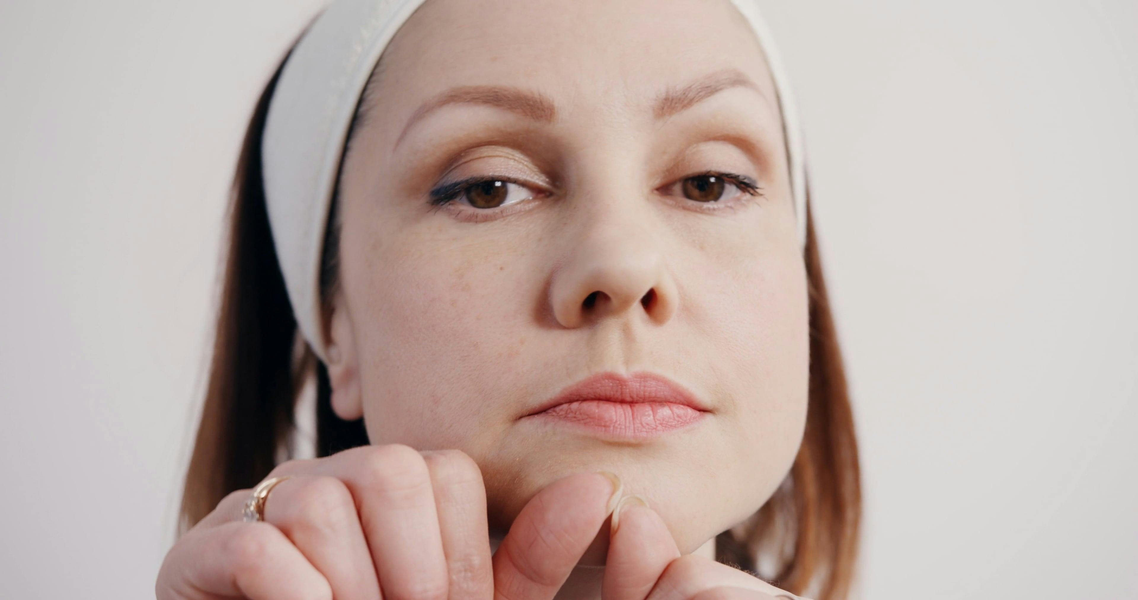 Woman Stretching Her Face Skin Free Stock Video Footage, Royalty-Free ...