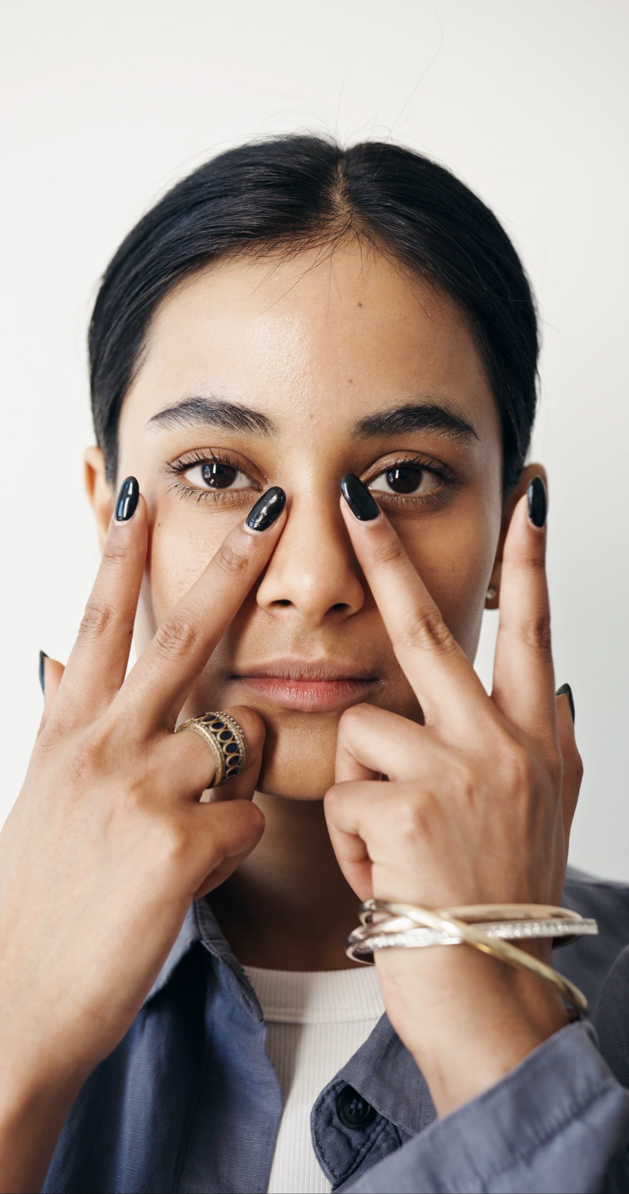 Close-up Footage of a Woman Continuously Blinking Her Eyes Free Stock ...