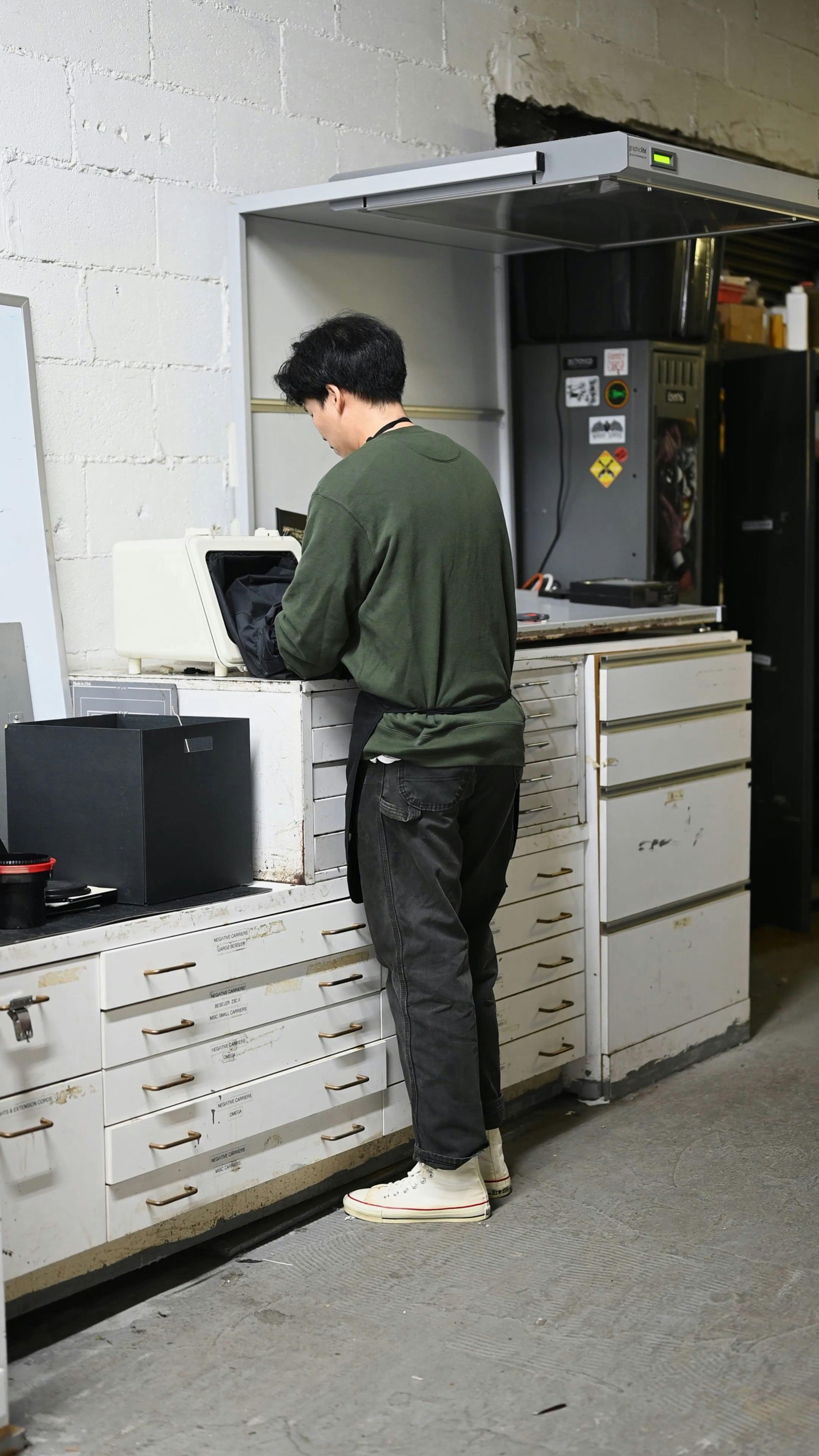 Man is Working while using Developing Machine · Free Stock Video