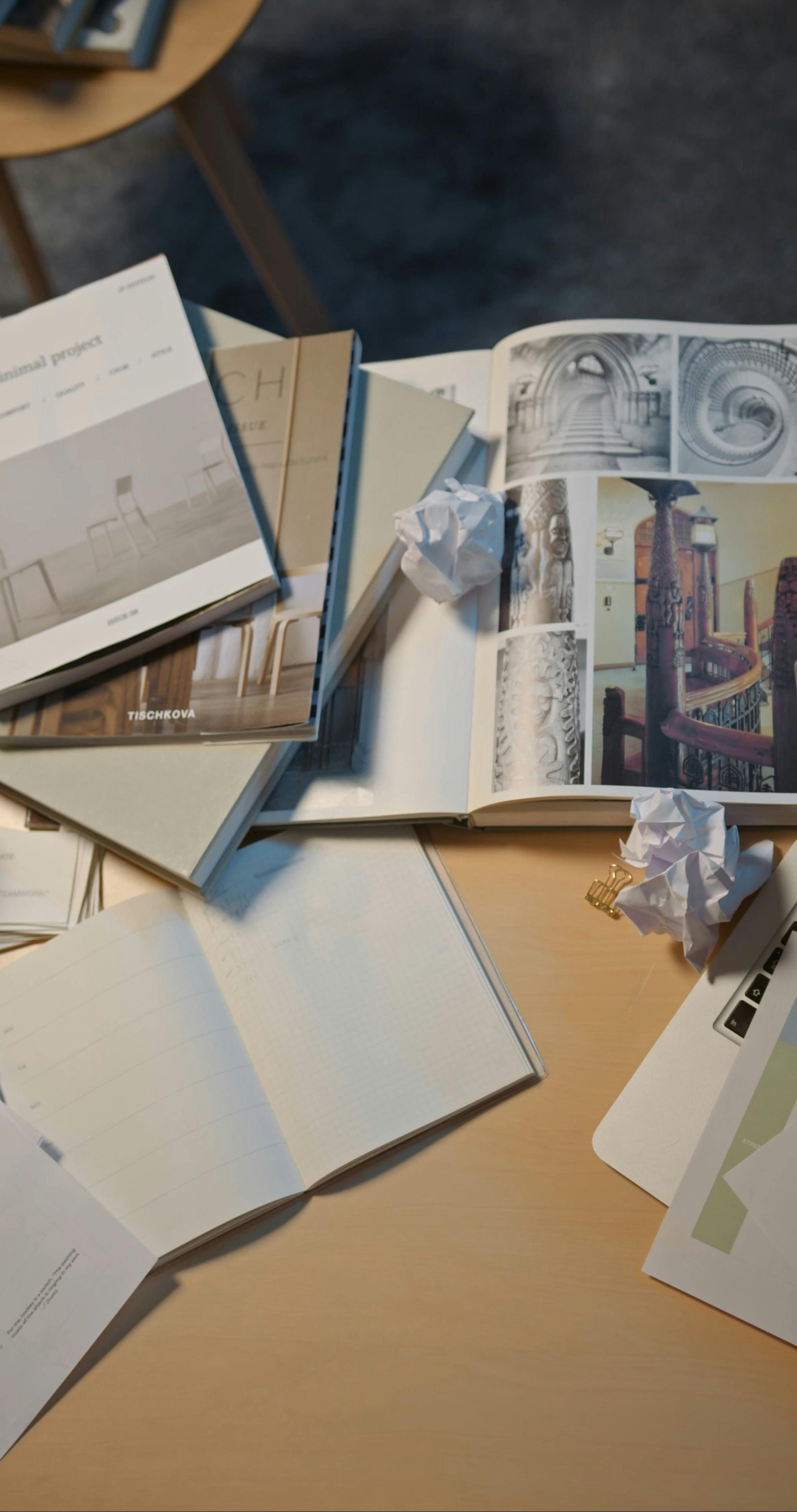 Putting a Notebook Full of Notes in a Table Free Stock Video Footage ...