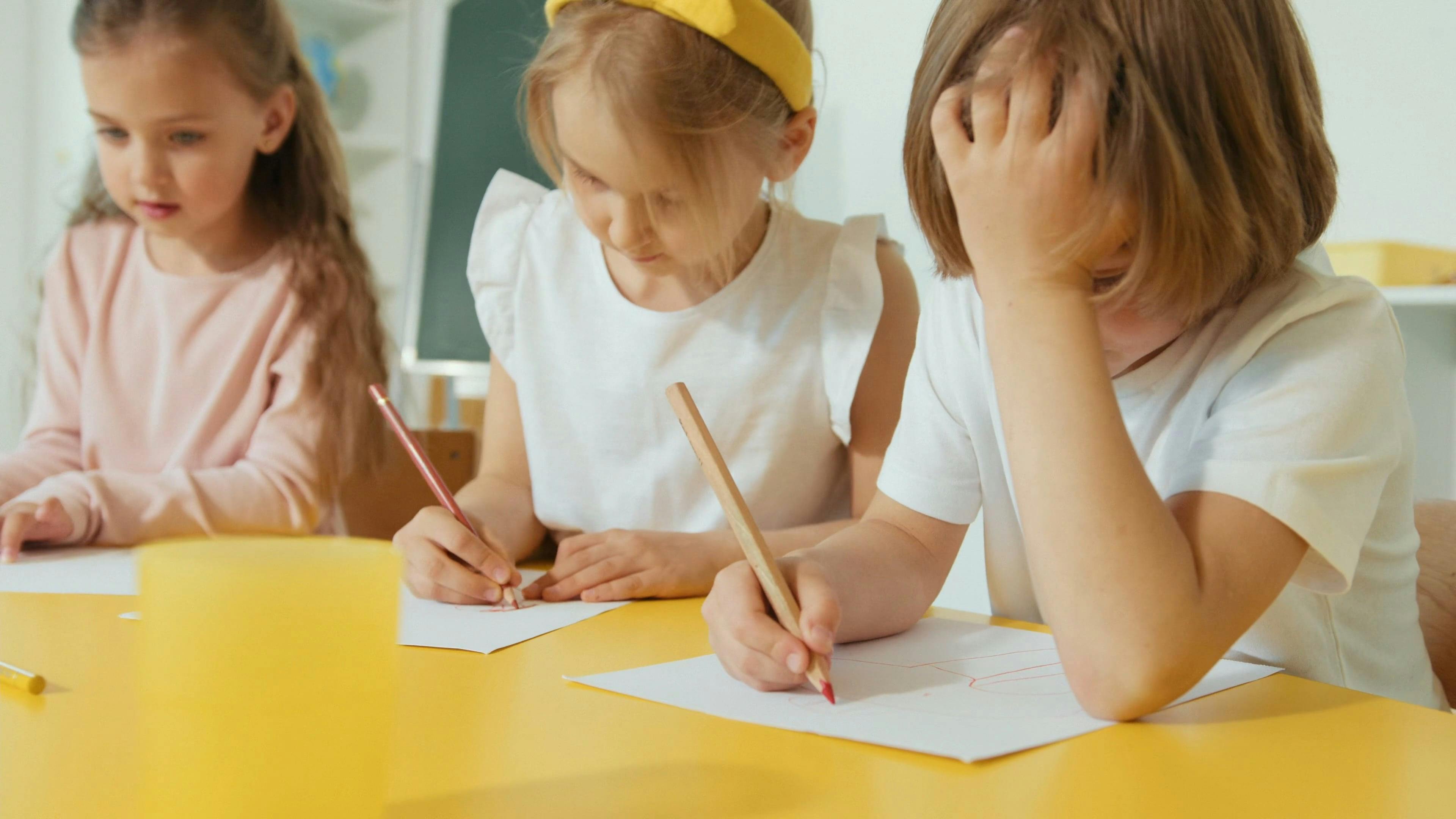 Children Writing Together Free Stock Video Footage, Royalty-Free 4K ...