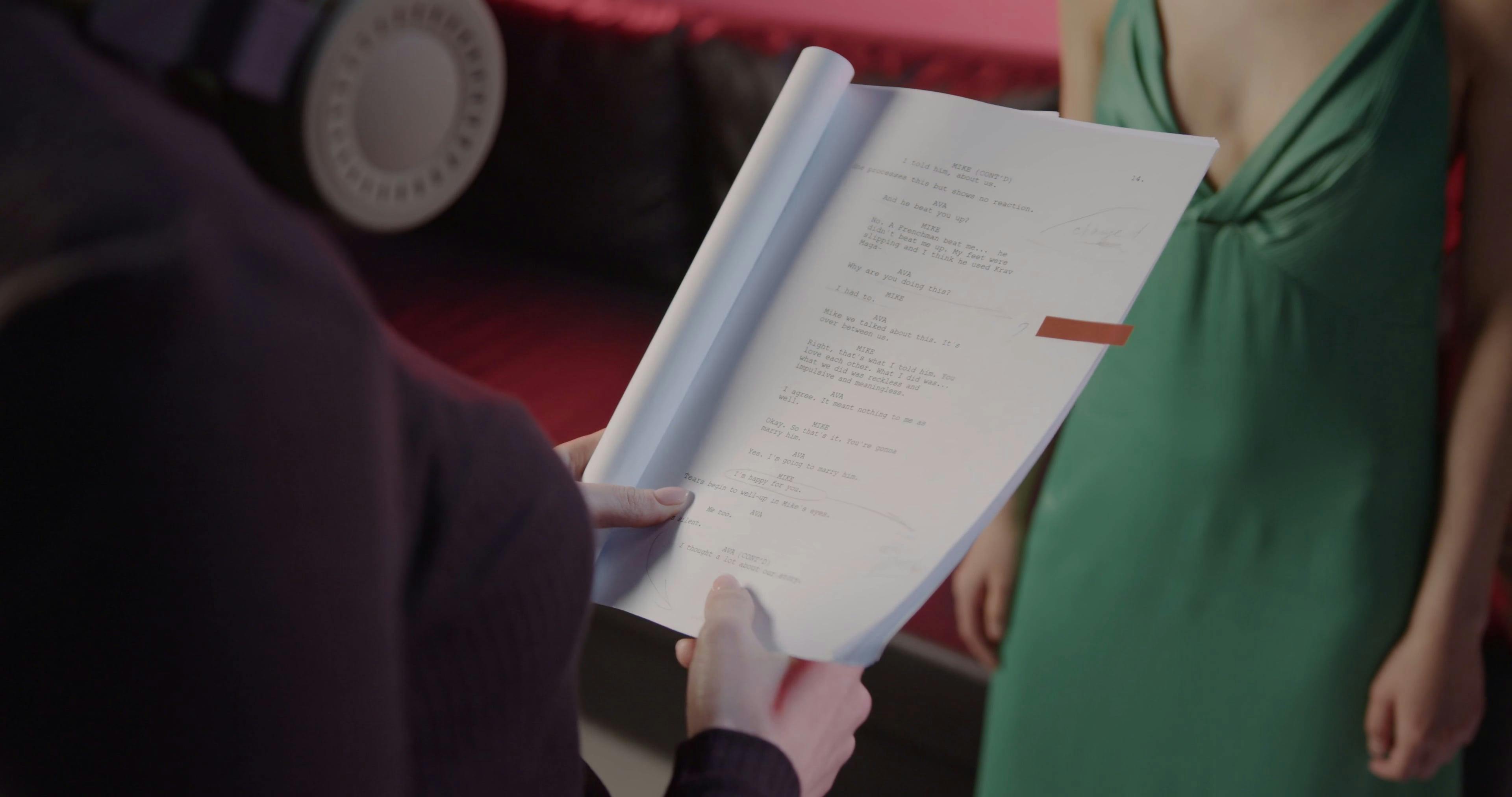 The Director Showing Script with the Actor and Actress Free Stock Video ...